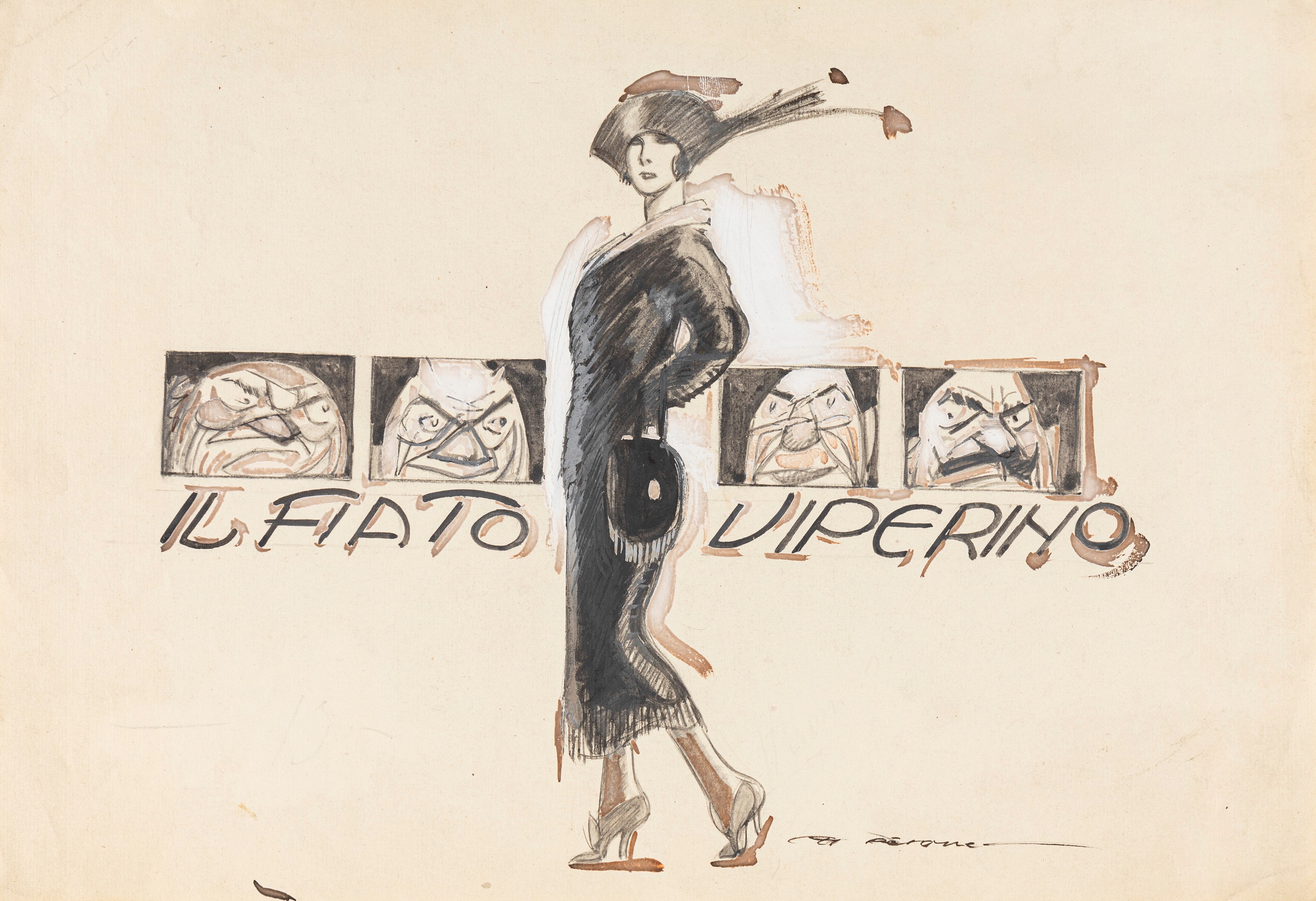 Giuseppe Perone - Il fiato viperino 20s | Original Comic Arts ...