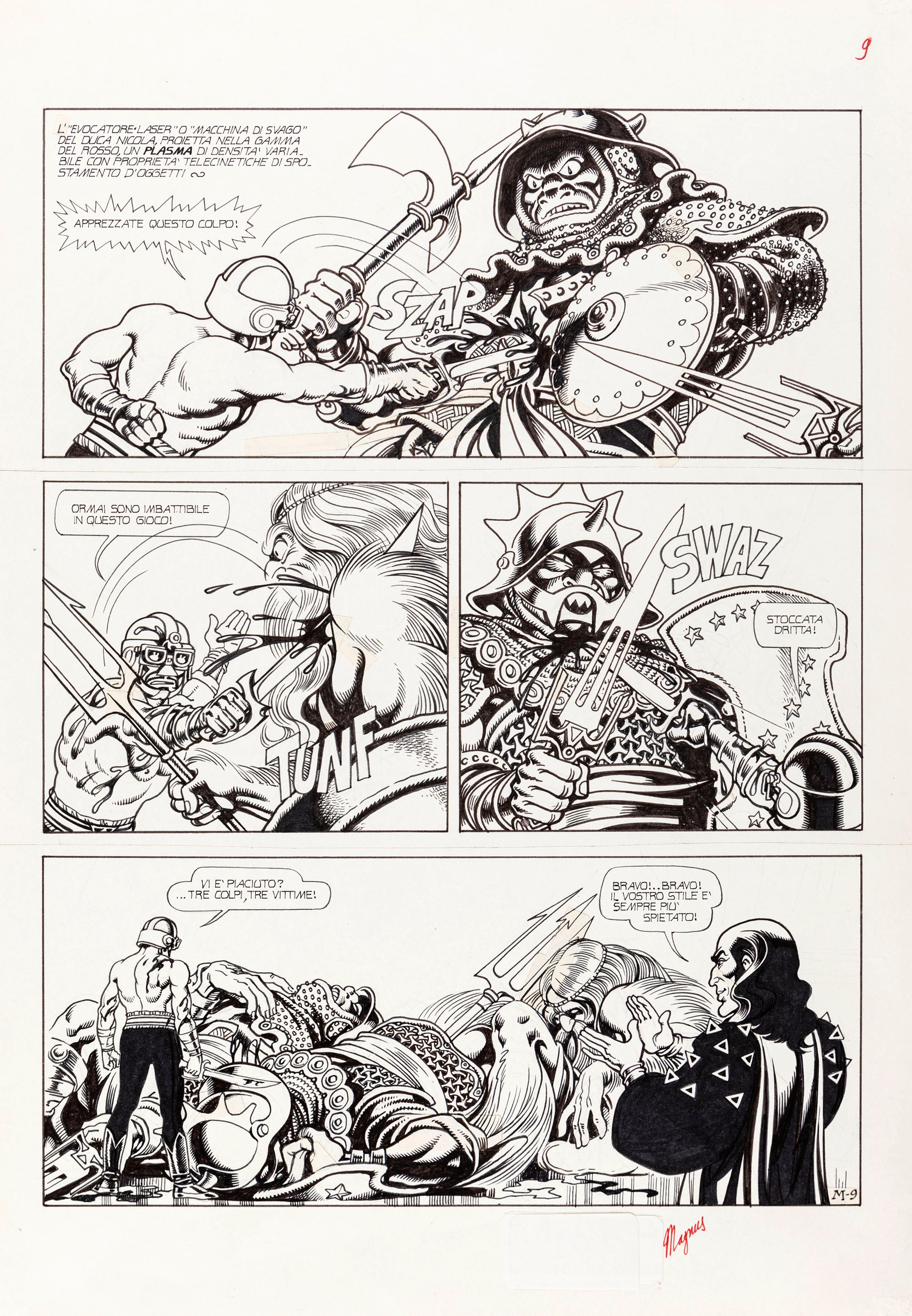 Magnus (Roberto Raviola) - Milady nel 3000 1980 | Original Comic Arts ...
