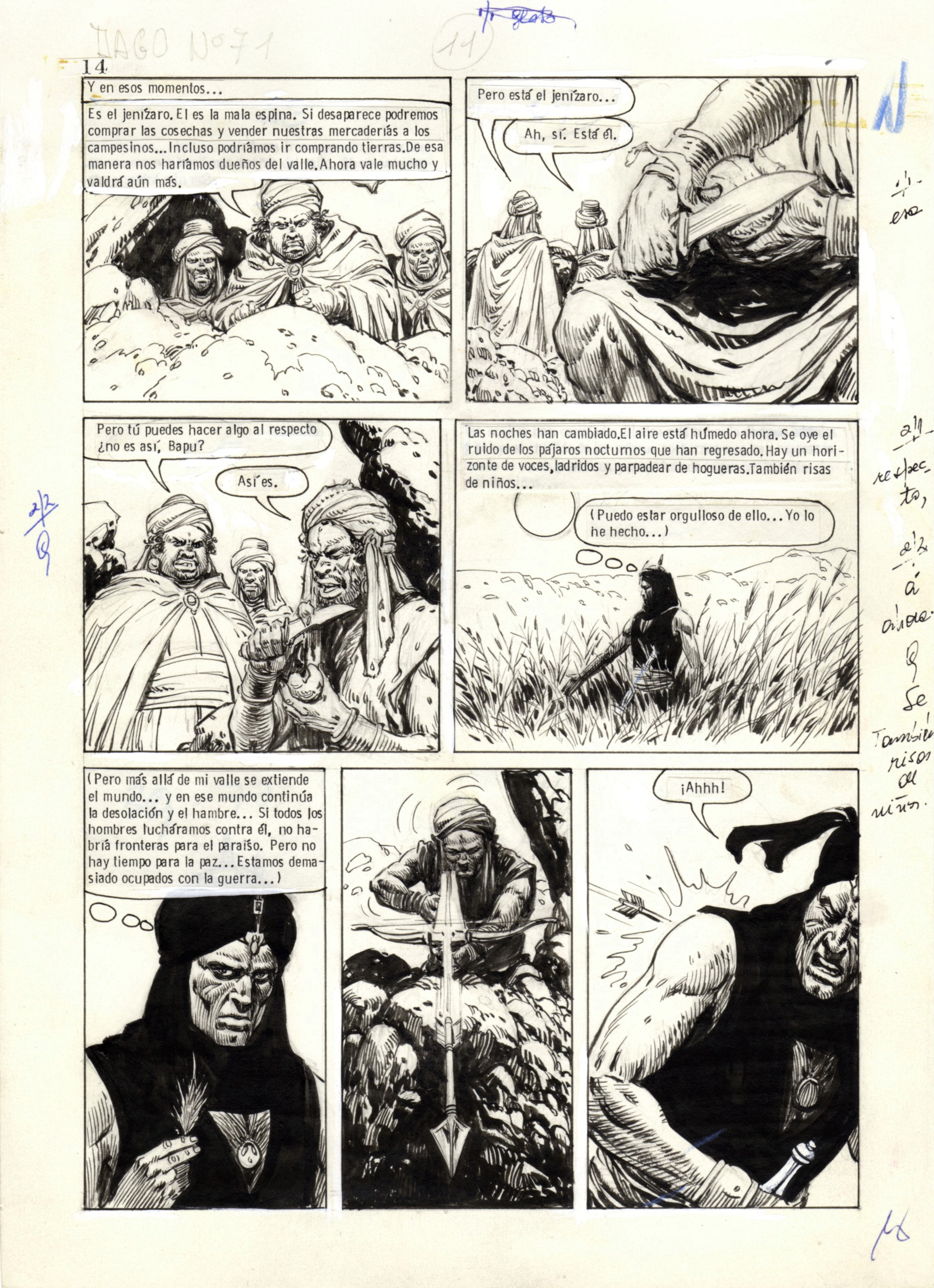 Alberto Salinas - Dago - El valle del Jenizaro 1987 | Original Comic ...