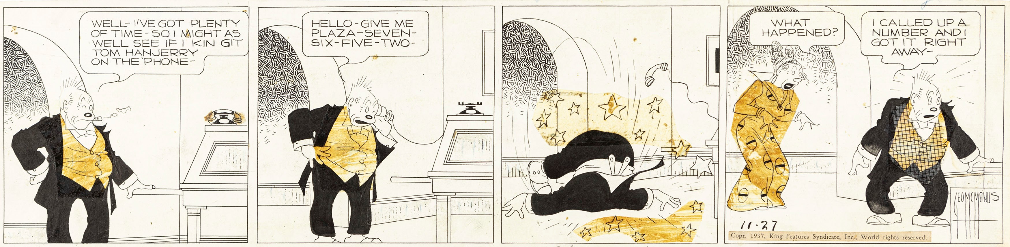 George McManus - Bringing Up Father 1937 | Original Comic Arts ...