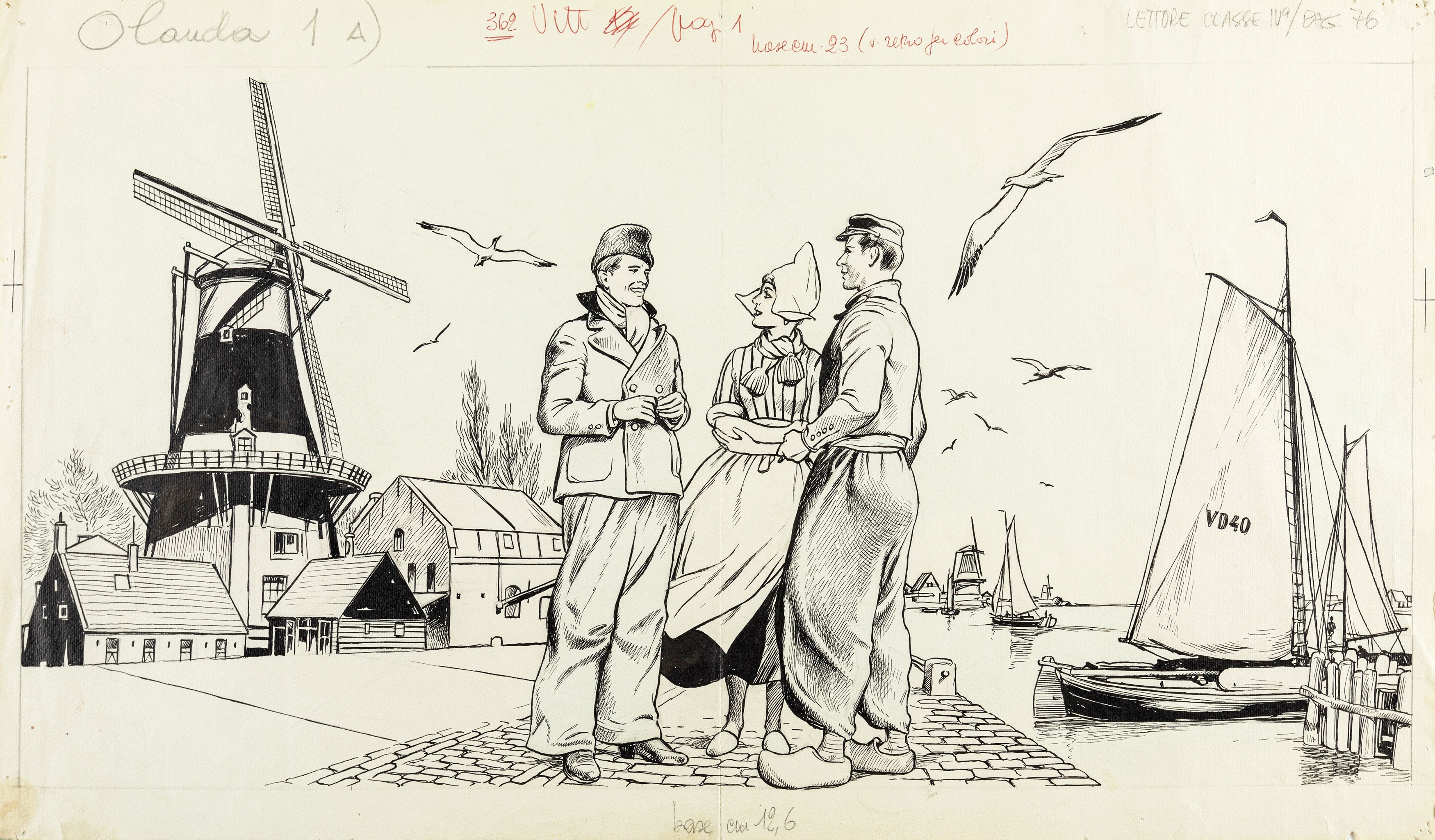 Franco Caprioli - Olanda 60s | Original Comic Arts & Illustrations ...