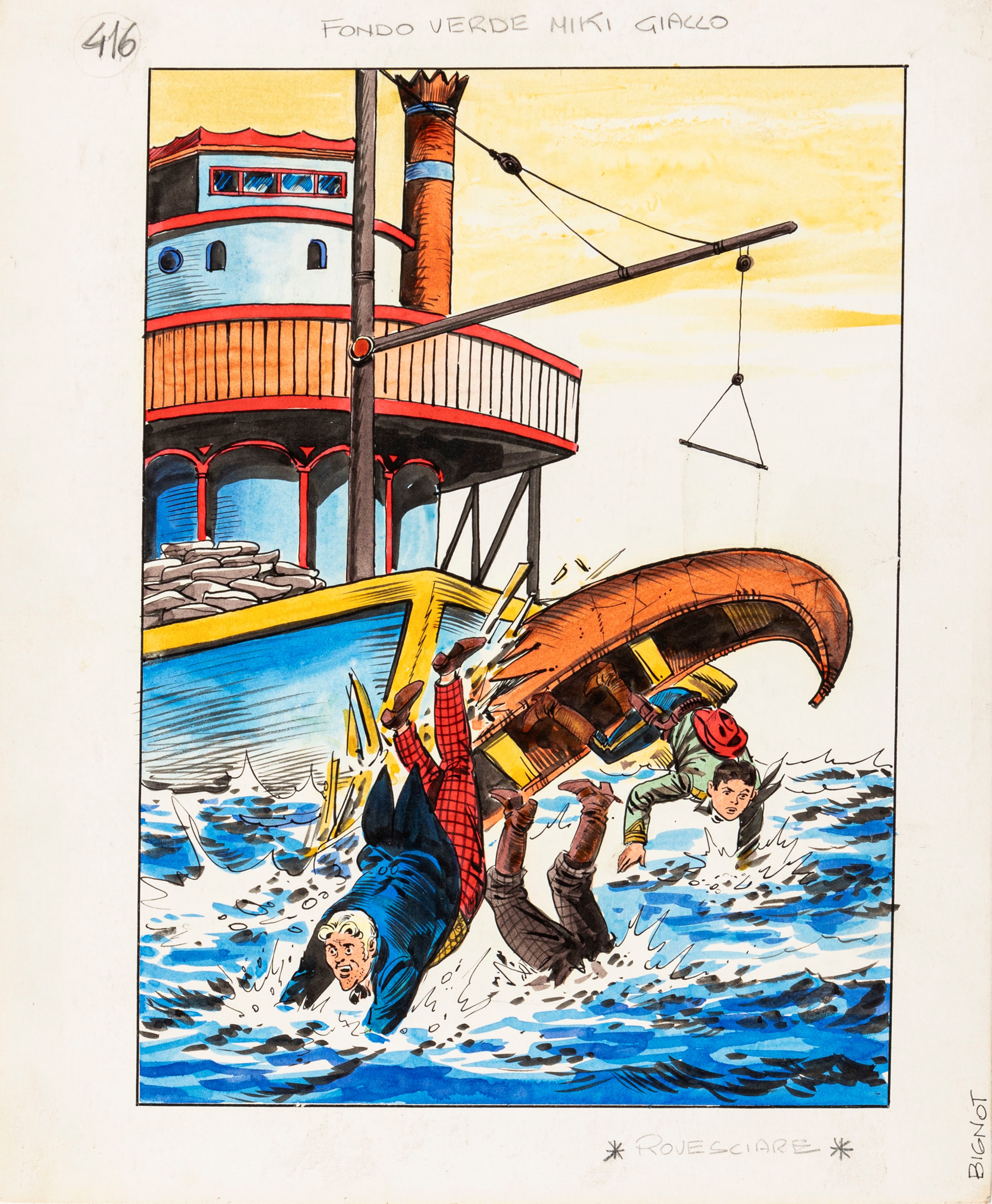 Franco Bignotti - Capitan Miki - Un tipo pericoloso 1970 | Original ...