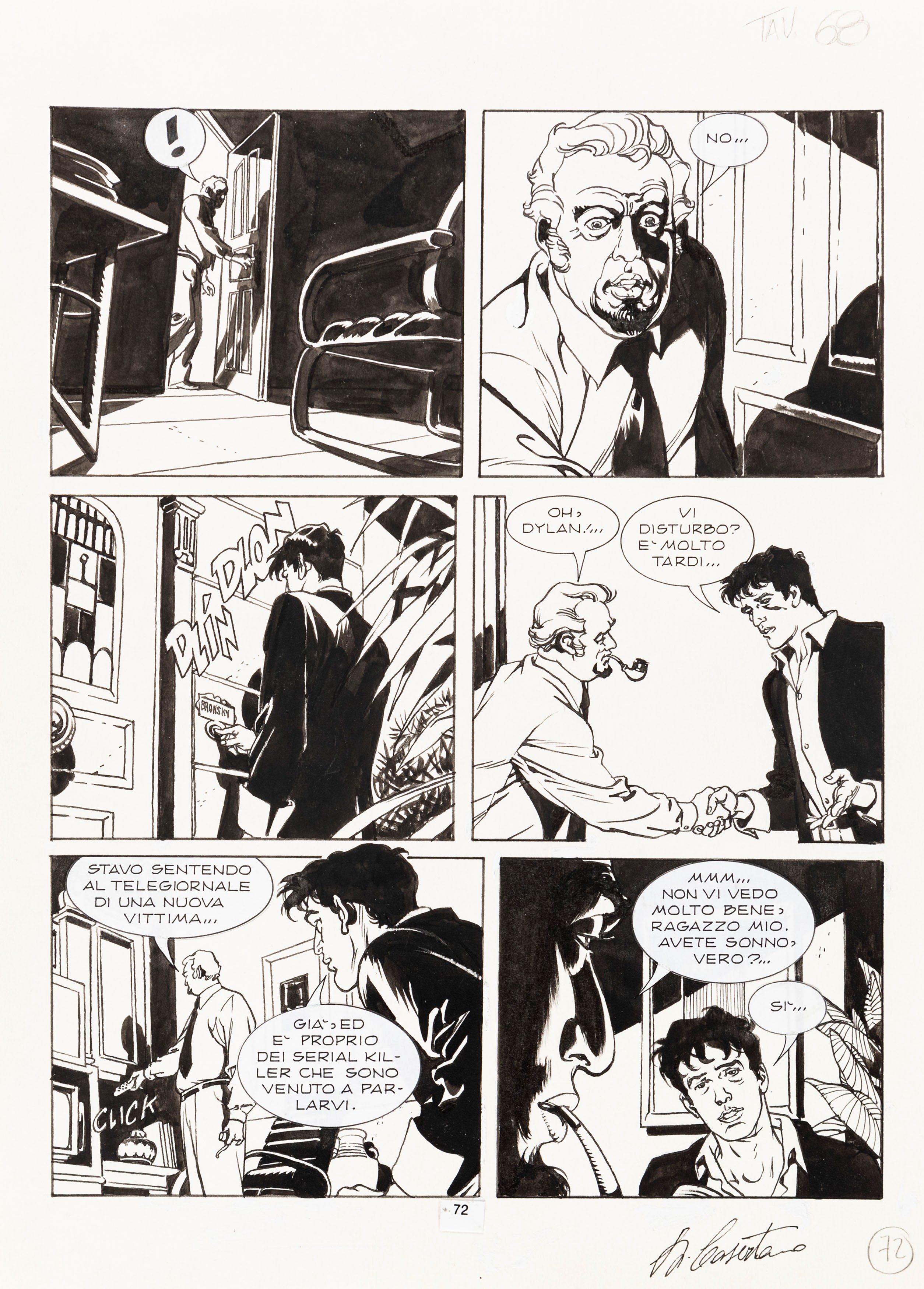 Giampiero Casertano - Dylan Dog - Il gigante 1999 | Original Comic Arts ...