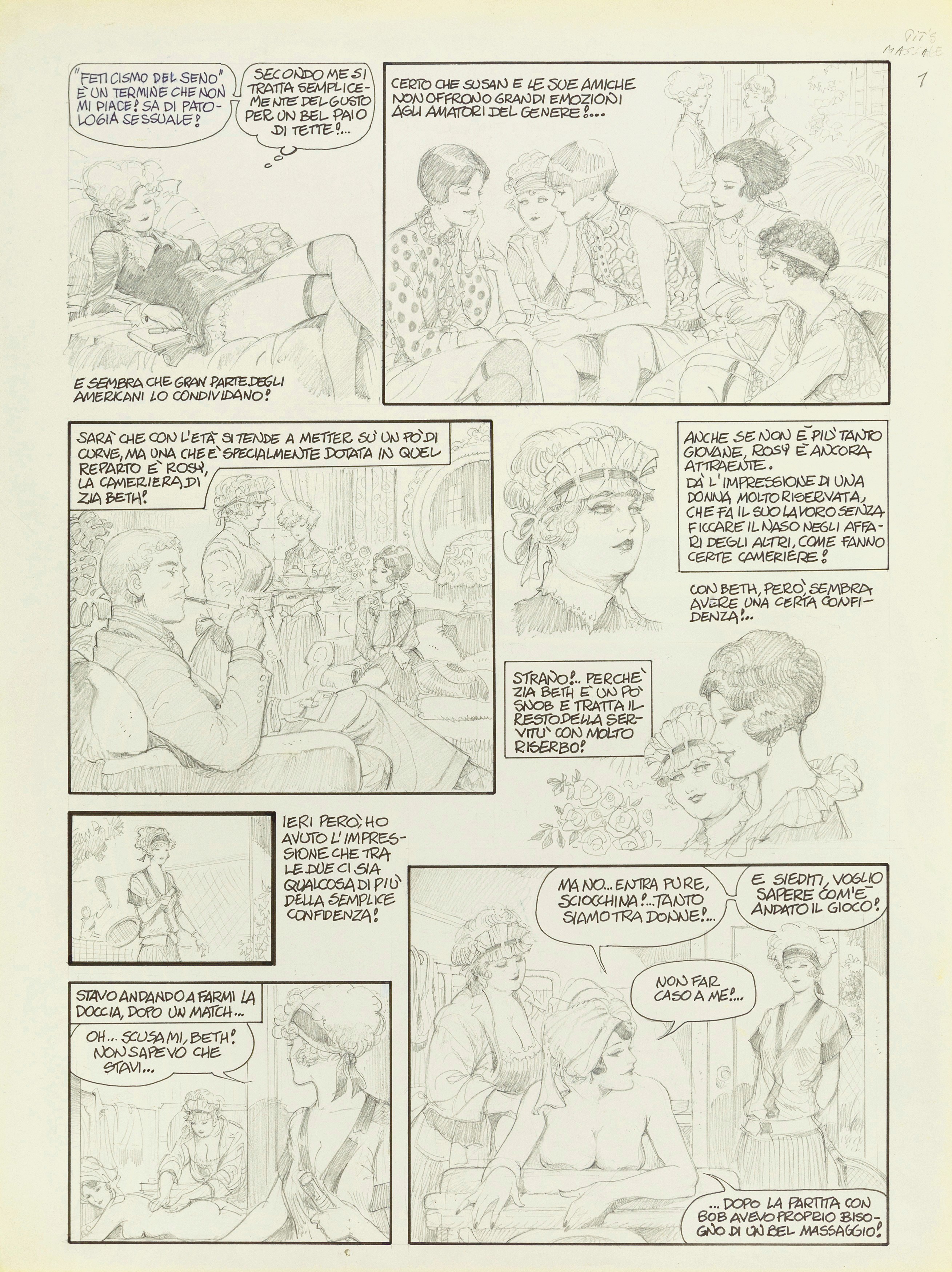 Leone Frollo - Mona Street - Tith massage 1991 | Fumetti: I Maestri dell'Erotismo | Finarte ...