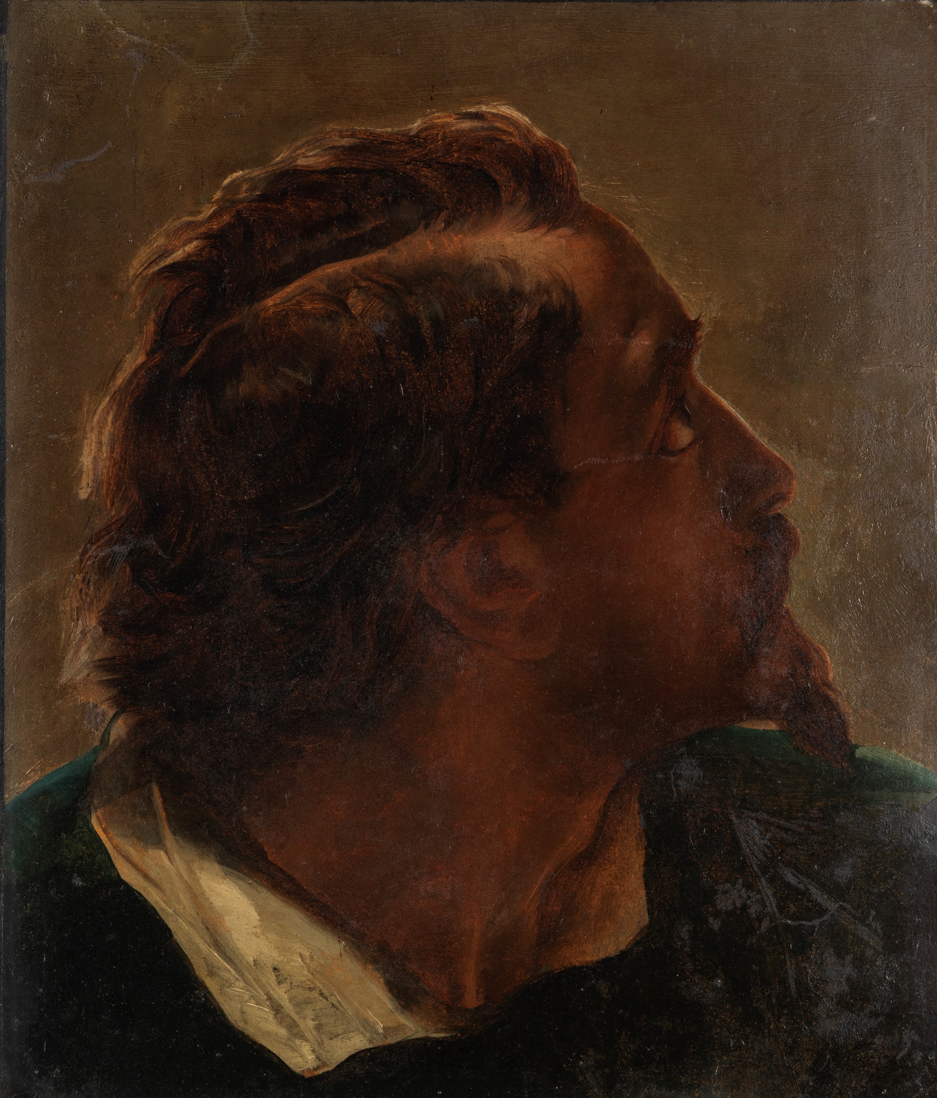 Federico Faruffini - Male head | Important Paintings and Sculptures ...