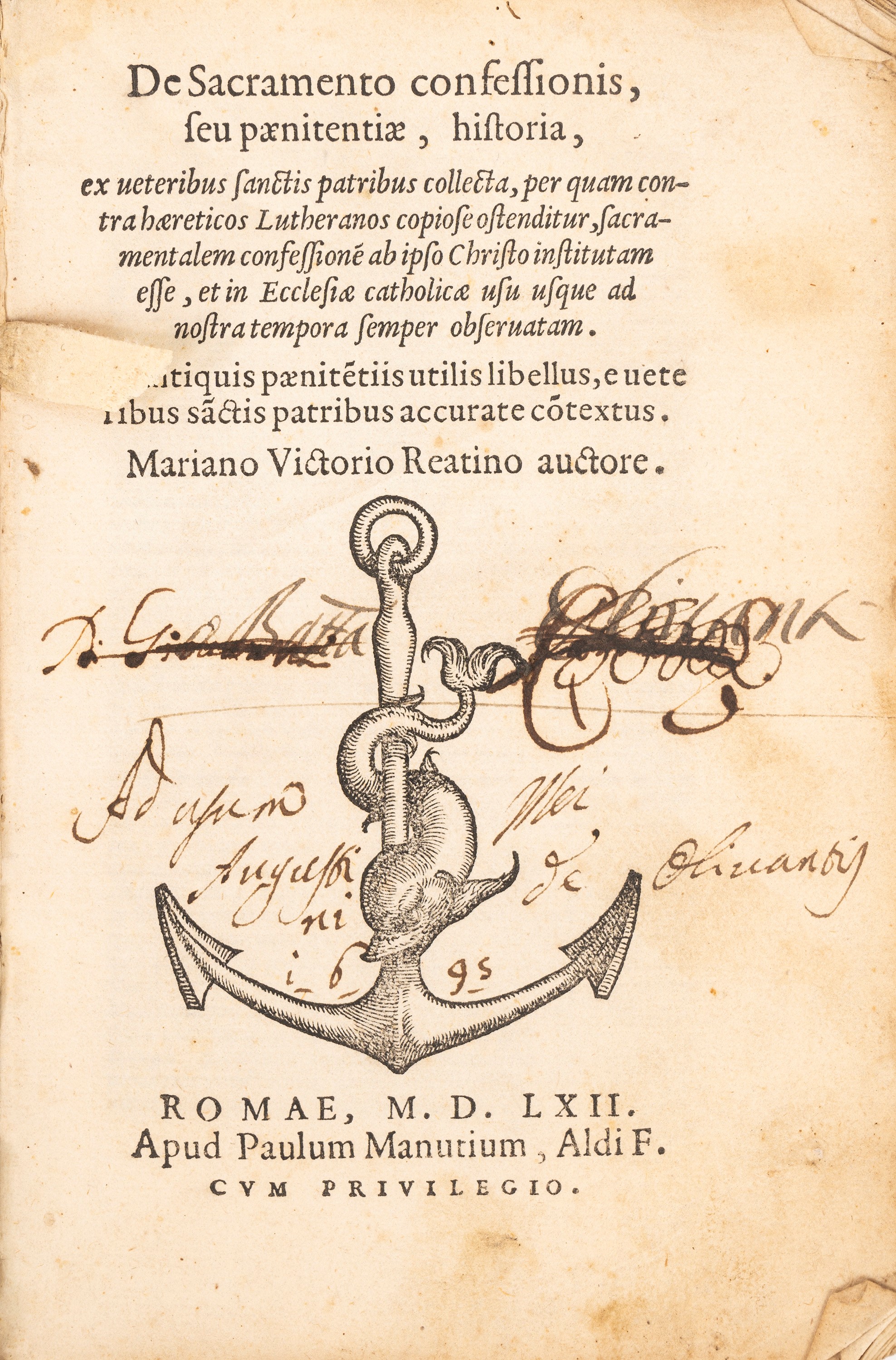 Vittori, Mariano - De sacramento confessionis, seu paenitentiae ...