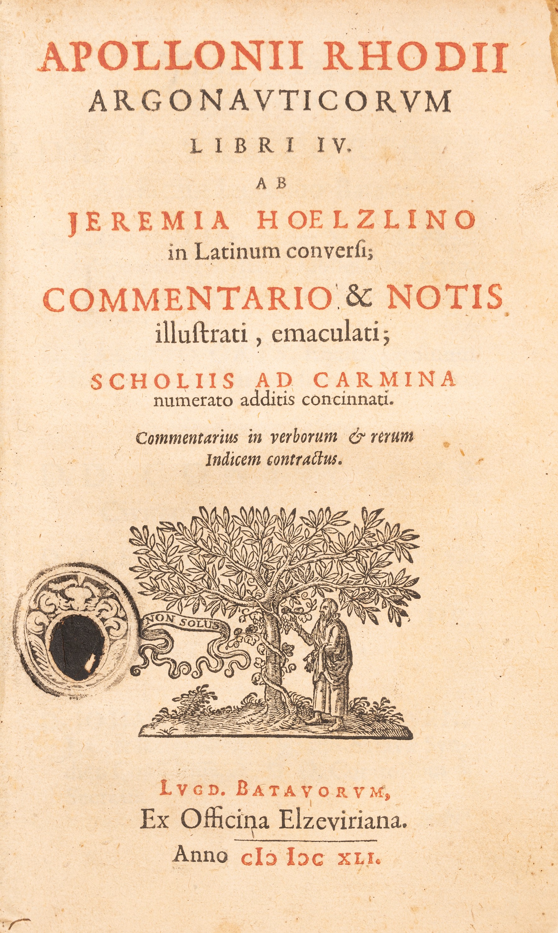 Rodio, Apollonio - Argonauticorum 1641 | Libri, Autografi e Stampe ...