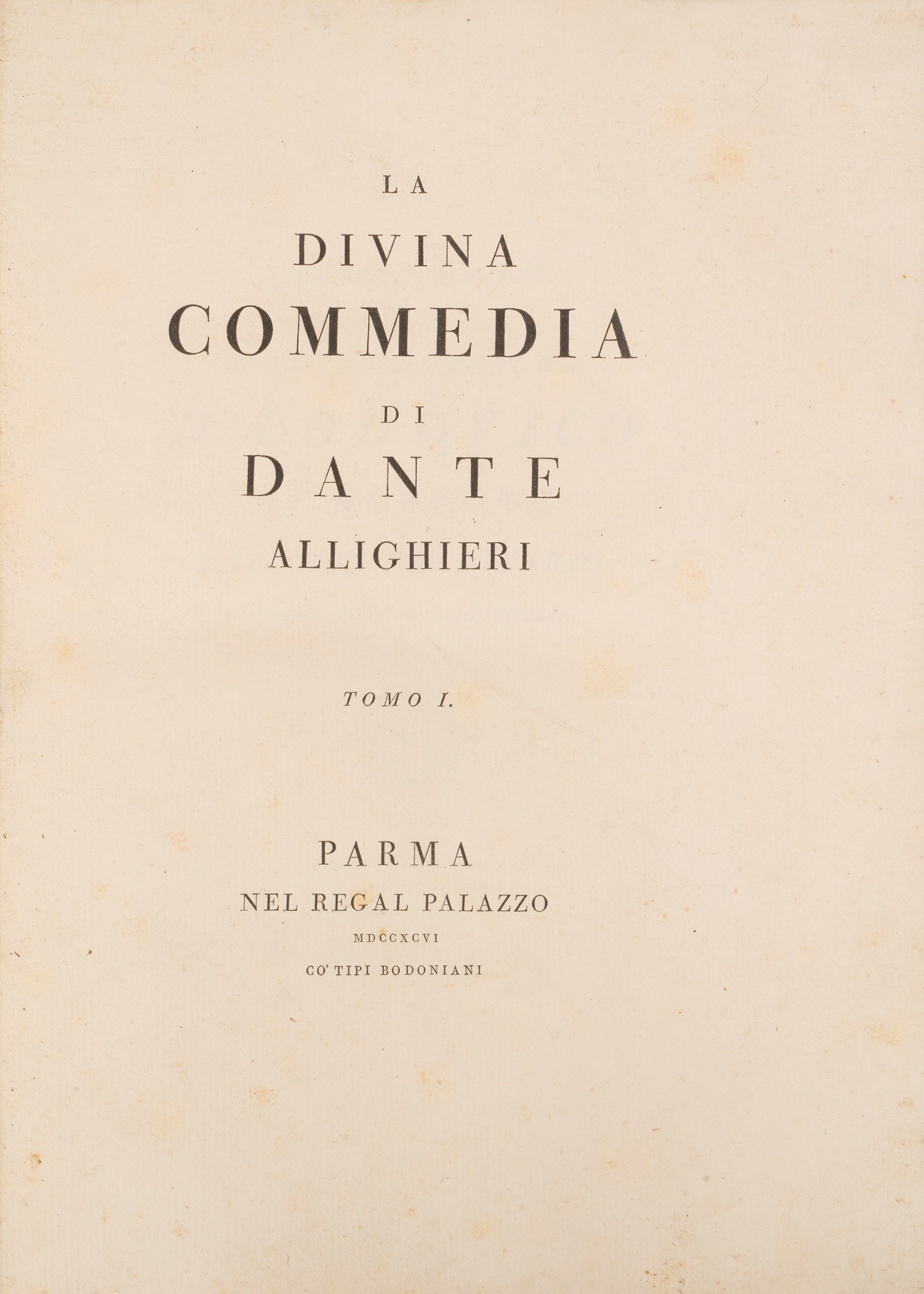 Alighieri, Dante - La Divina commedia di Dante Allighieri 1796 | Libri ...