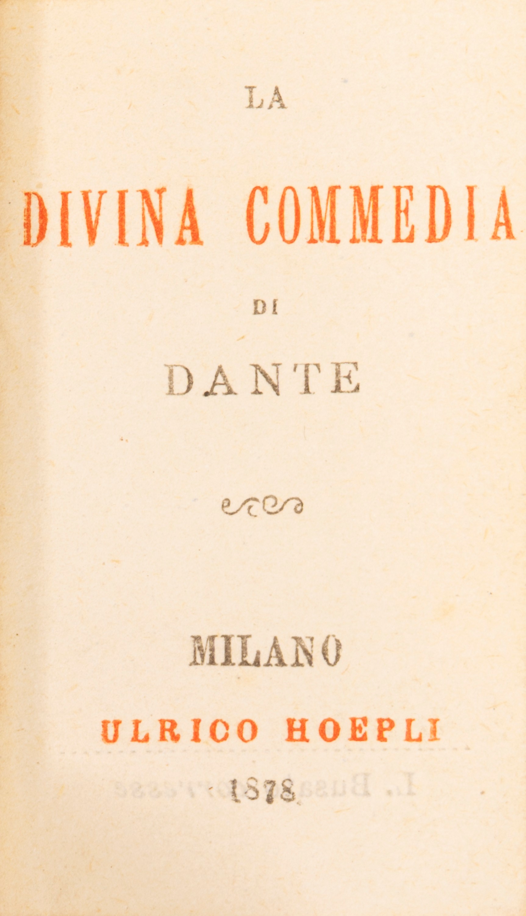 Alighieri, Dante - La Divina Commedia di Dante 1878 | Libri, Autografi ...