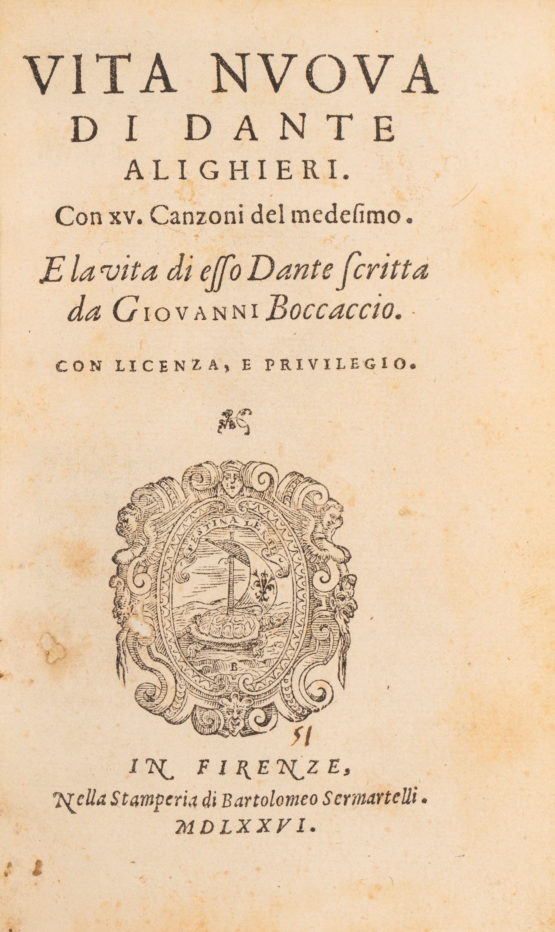 Alighieri, Dante - The New Life 1576 | Books, Autographs & Prints ...