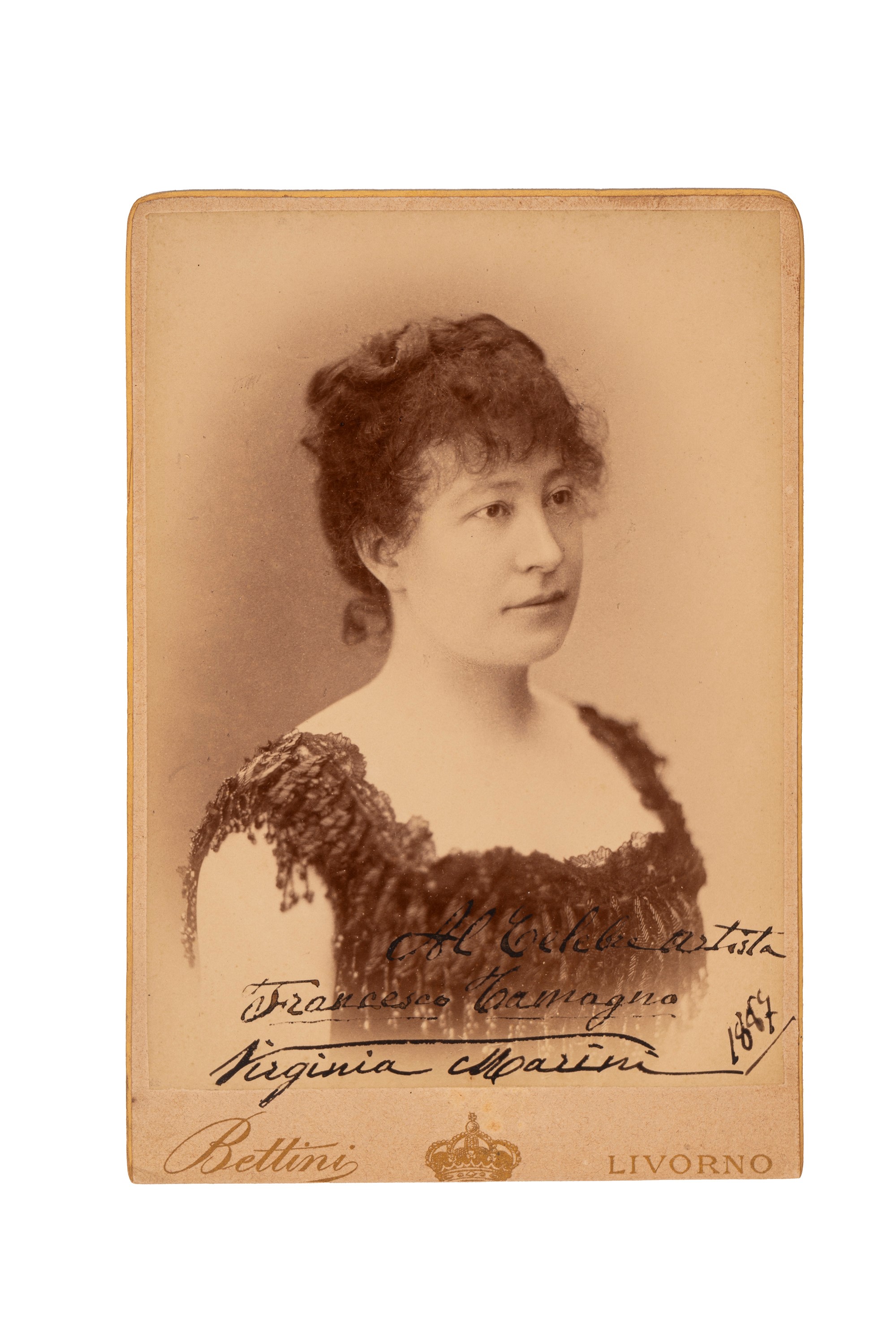 Marini, Virginia - Autographed photo 1887 | Christmas Special / Antique ...