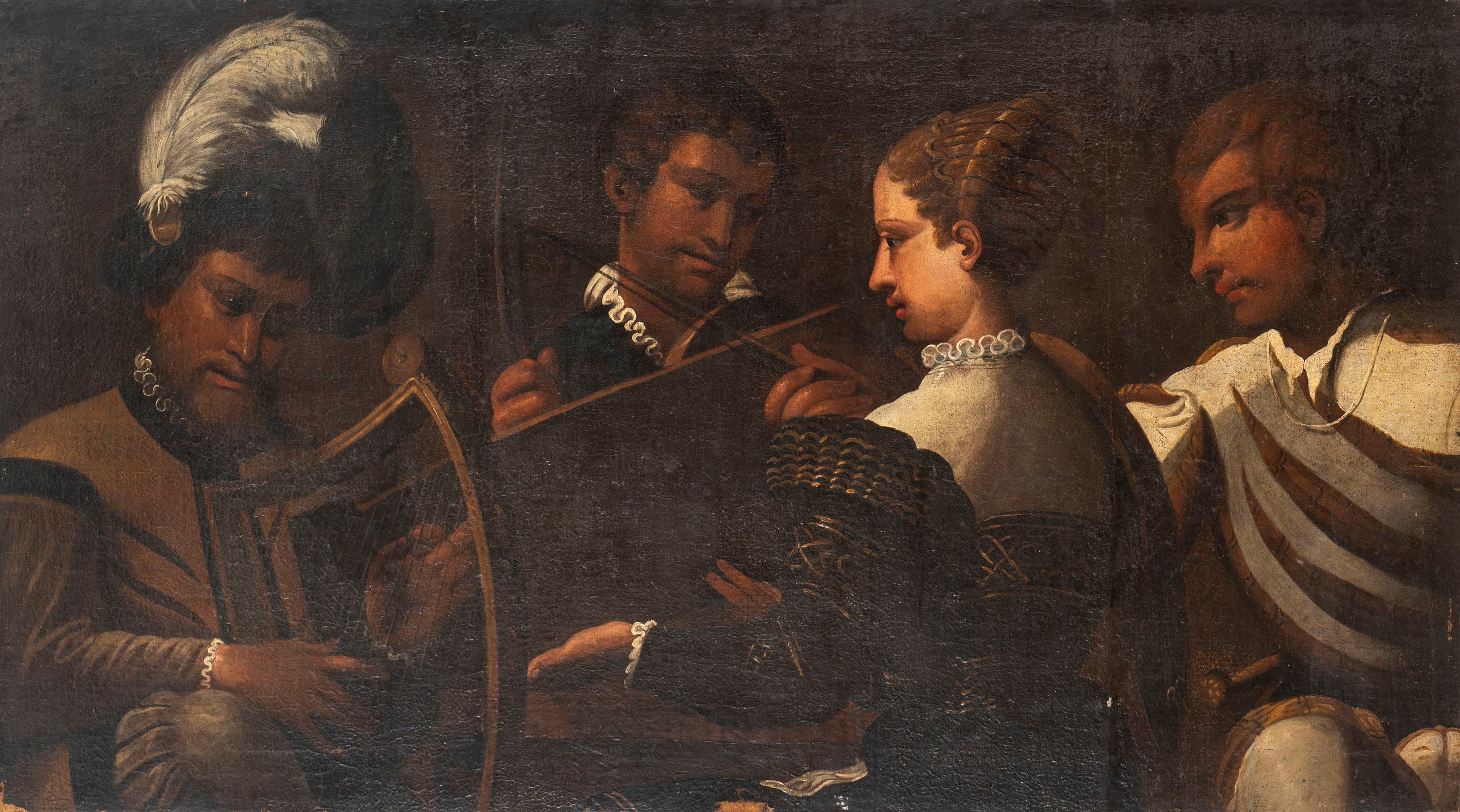 Pittore caravaggesco, prima metà del secolo XVII - Concert | Old Master ...