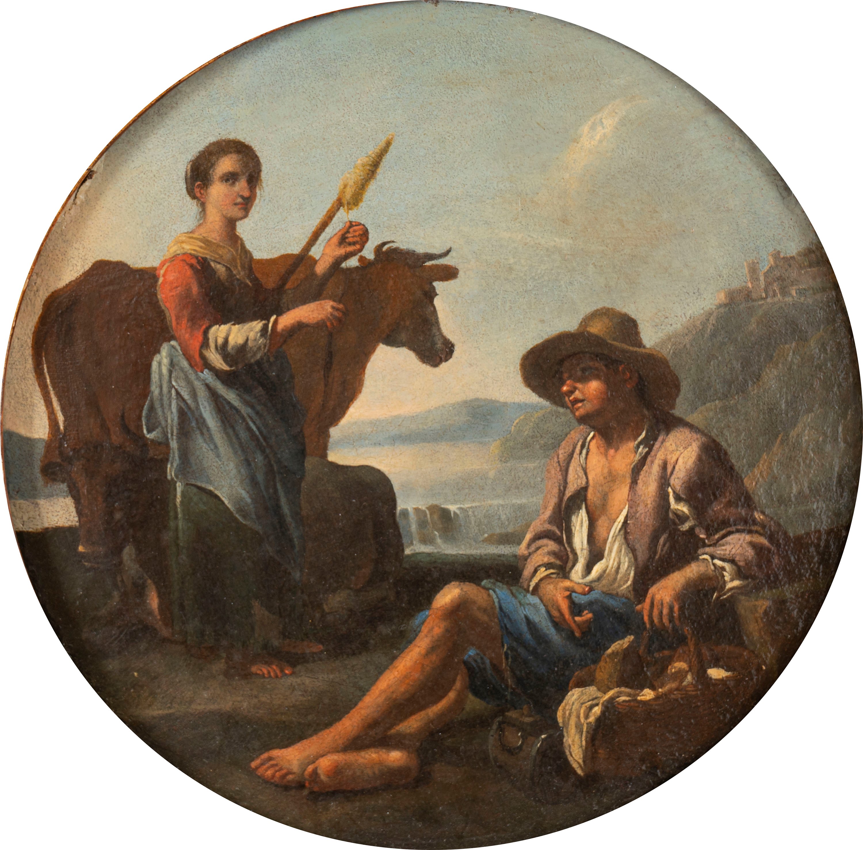 Bambocciante romano, secolo XVIII - Contadini a riposo | Dipinti e ...