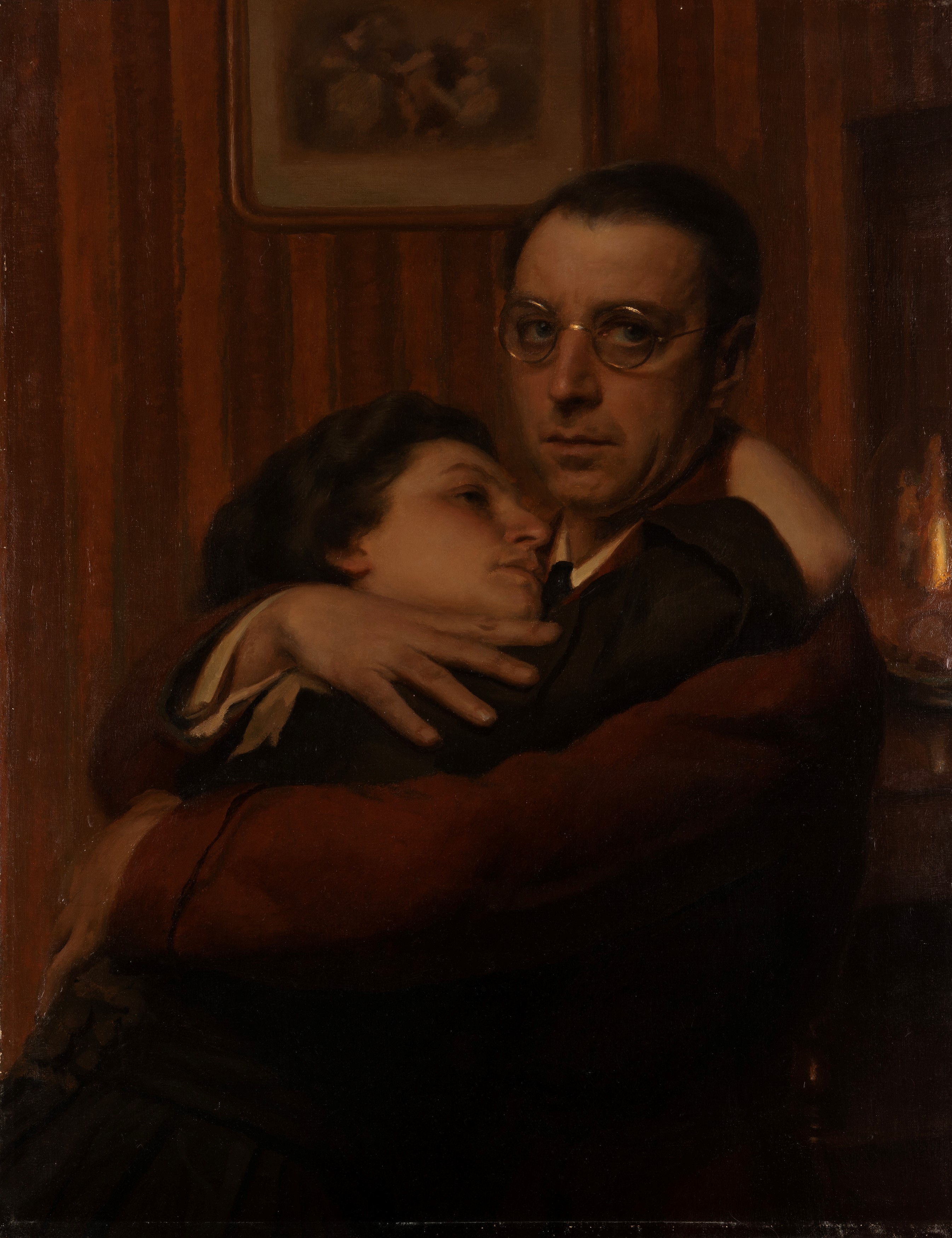 Alfredo Protti - Self-portrait with his wife | Important Paintings and ...