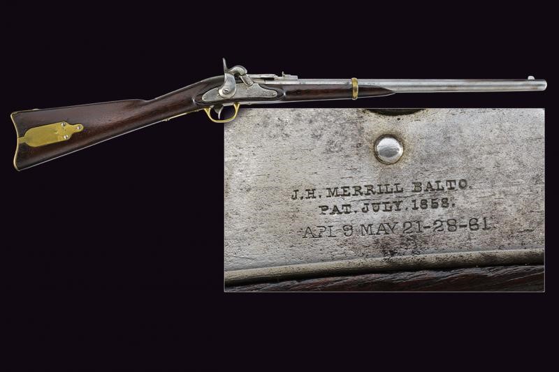 A rare Merrill carbine 1861 | Fine Antique Arms and Militaria from ...