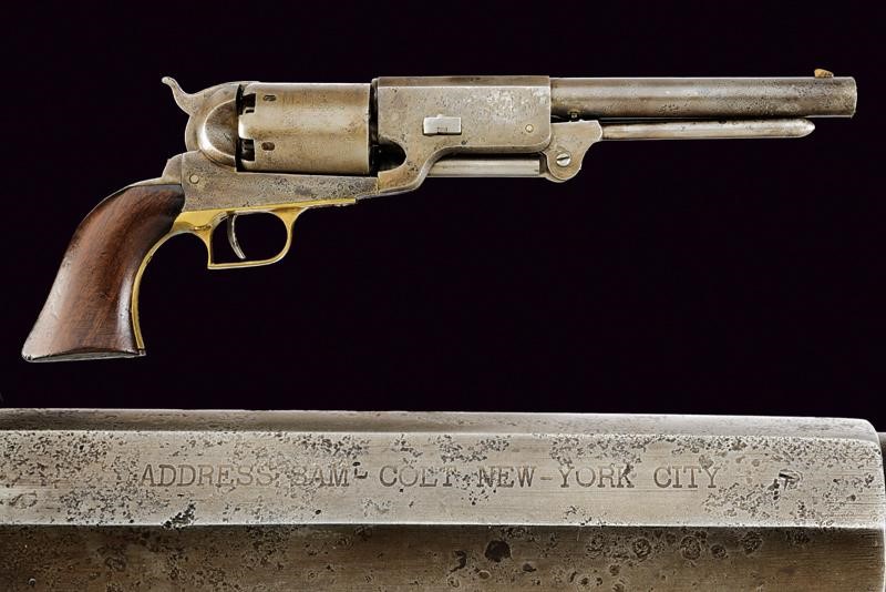 A percussion Colt Walker type revolver last quarter of the 19th Century ...