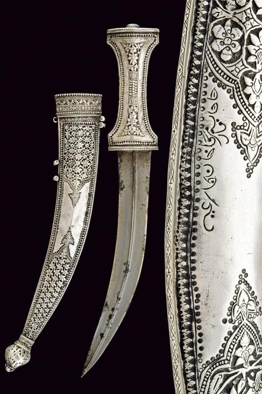 A beautiful silver-mounted jambiya 19th Century | Fine Antique Arms and ...