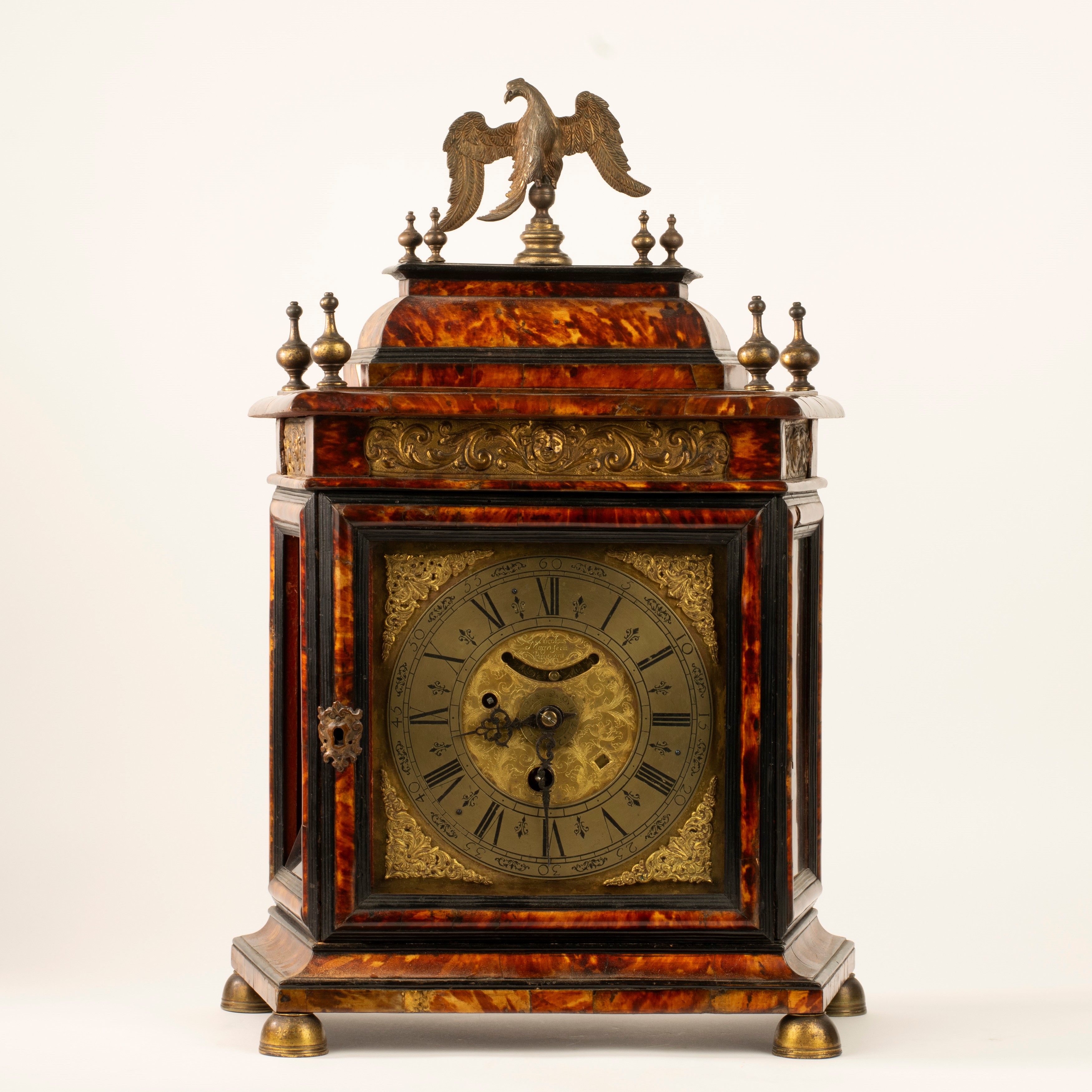 Table pendulum with wooden case and glass of architectural design ...