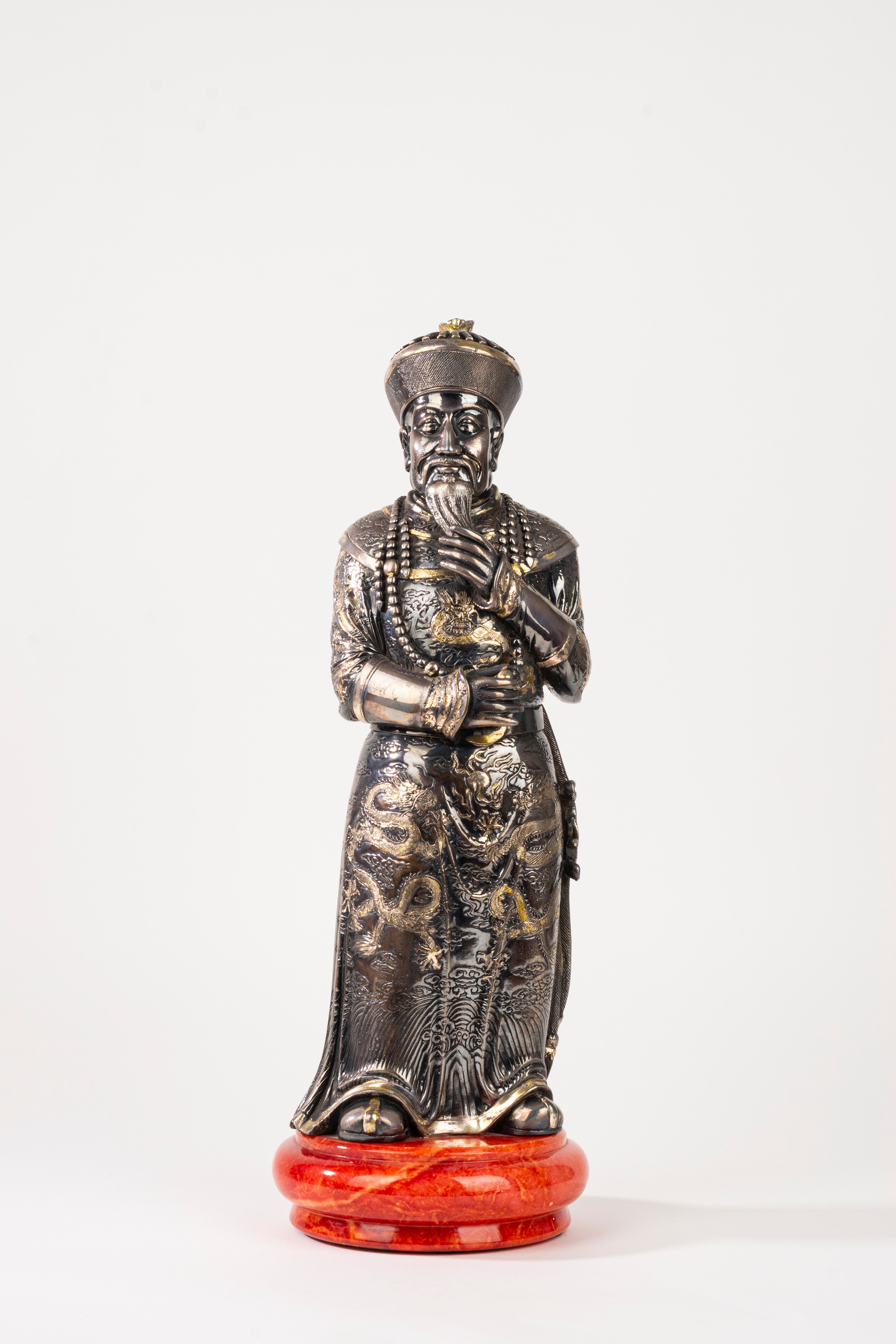 Silver sculpture depicting a dignitary, China, 20th century | Charms of ...