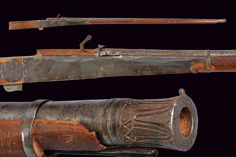 A very long torador wall matchlock gun First half of the 19th Century ...