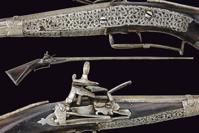 A fine flintlock gun by Barbuti 18th Century | The Antique Arms ...