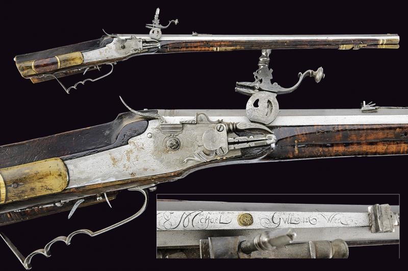 A wheel-lock rifle by Michael Gull about 1660 | The Antique Arms ...