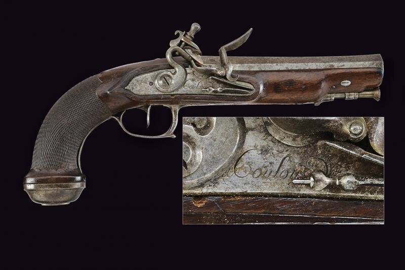 Pistola da ufficiale a pietra focaia 1800 circa | La Collezione di Armi ...