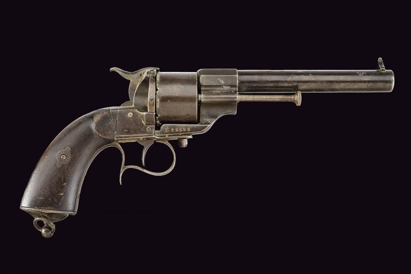 A "Long Type" Lefaucheux pin-fire revolver | The Antique Arms ...