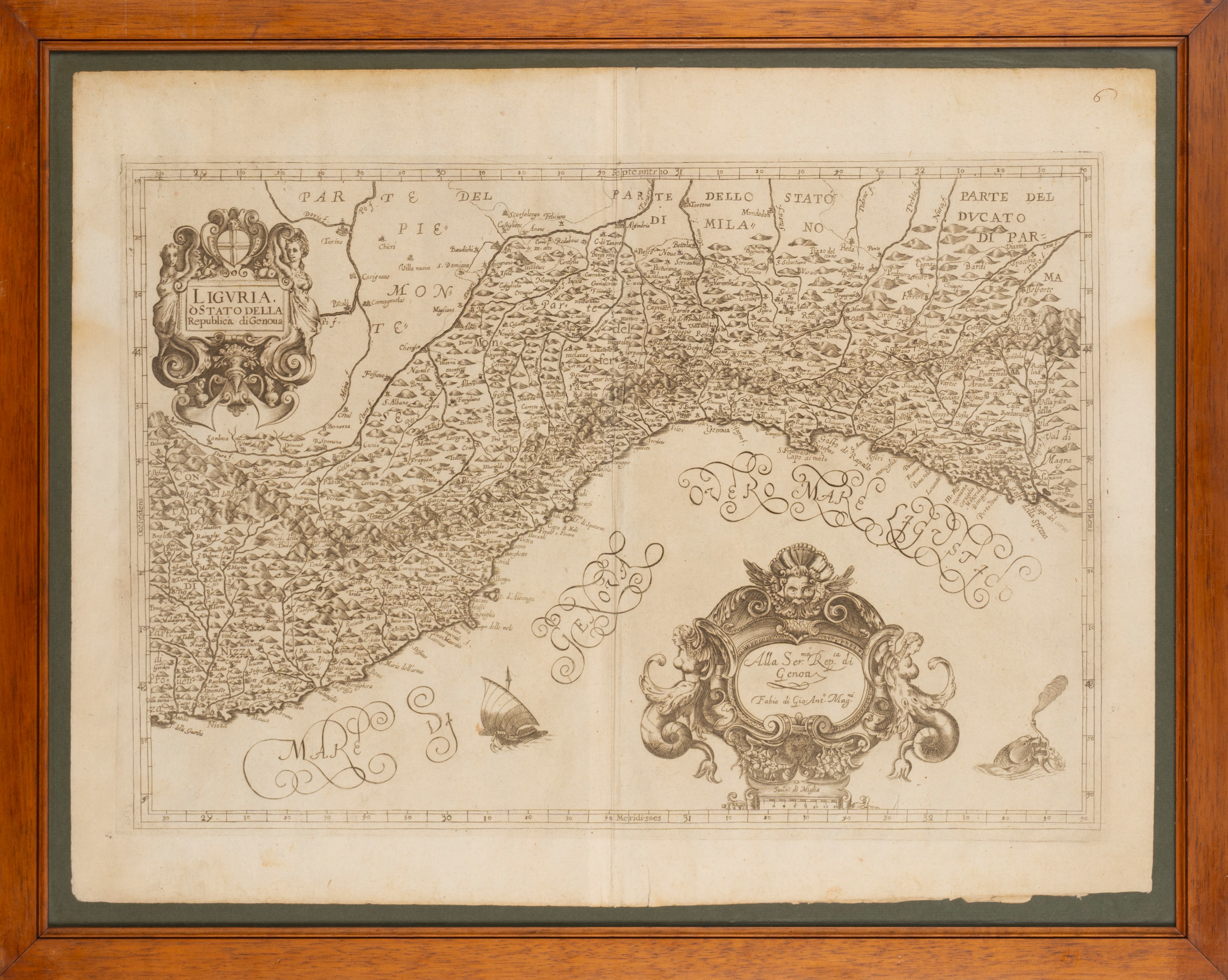 Magini, Giovanni Antonio - Liguria or State of the Republic of Genoa ...