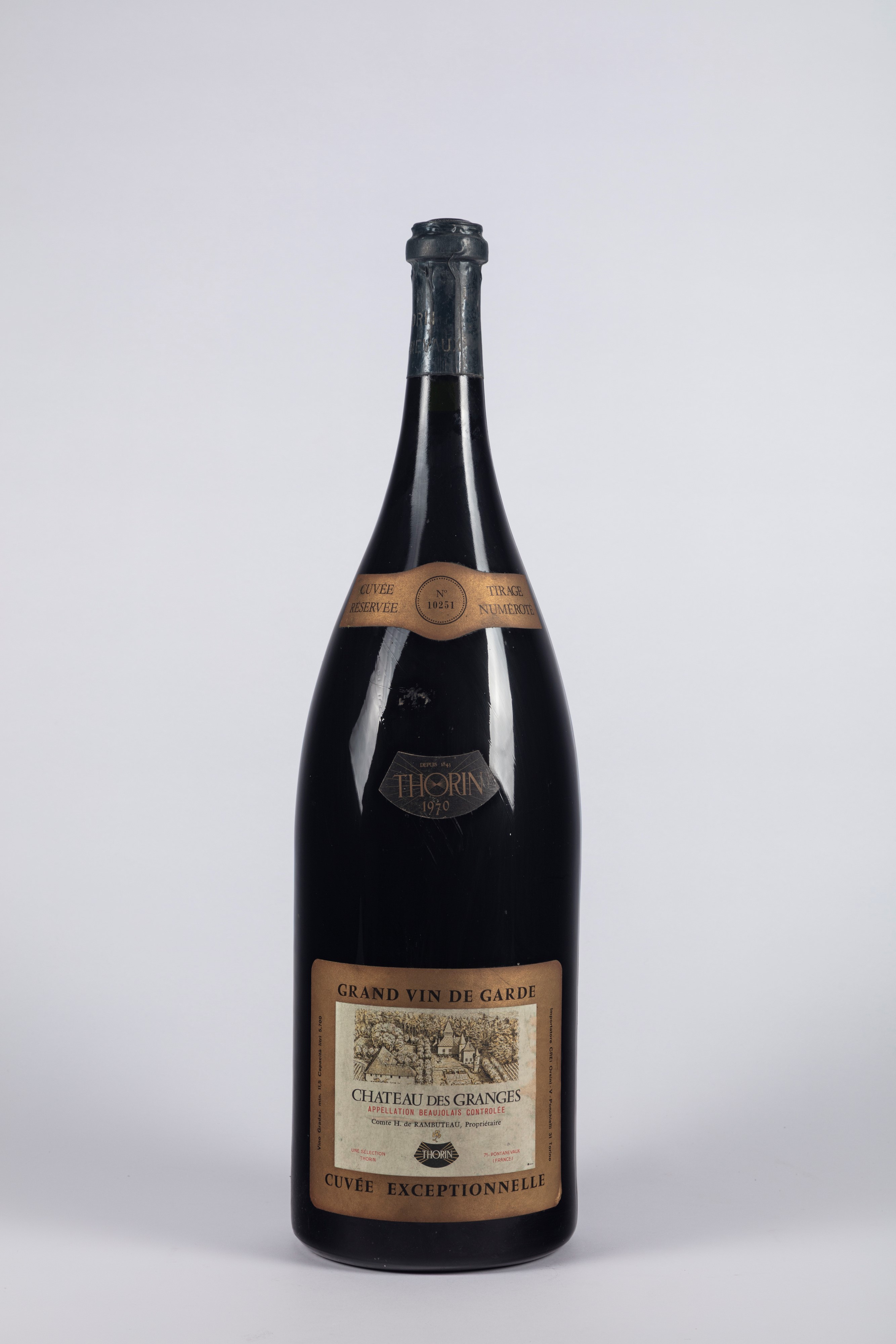 Francia - Thorin Chateau des Grange Cuvée Exceptionnelle 5,7l (BT 1) 1970 | The Wine Odyssey ...