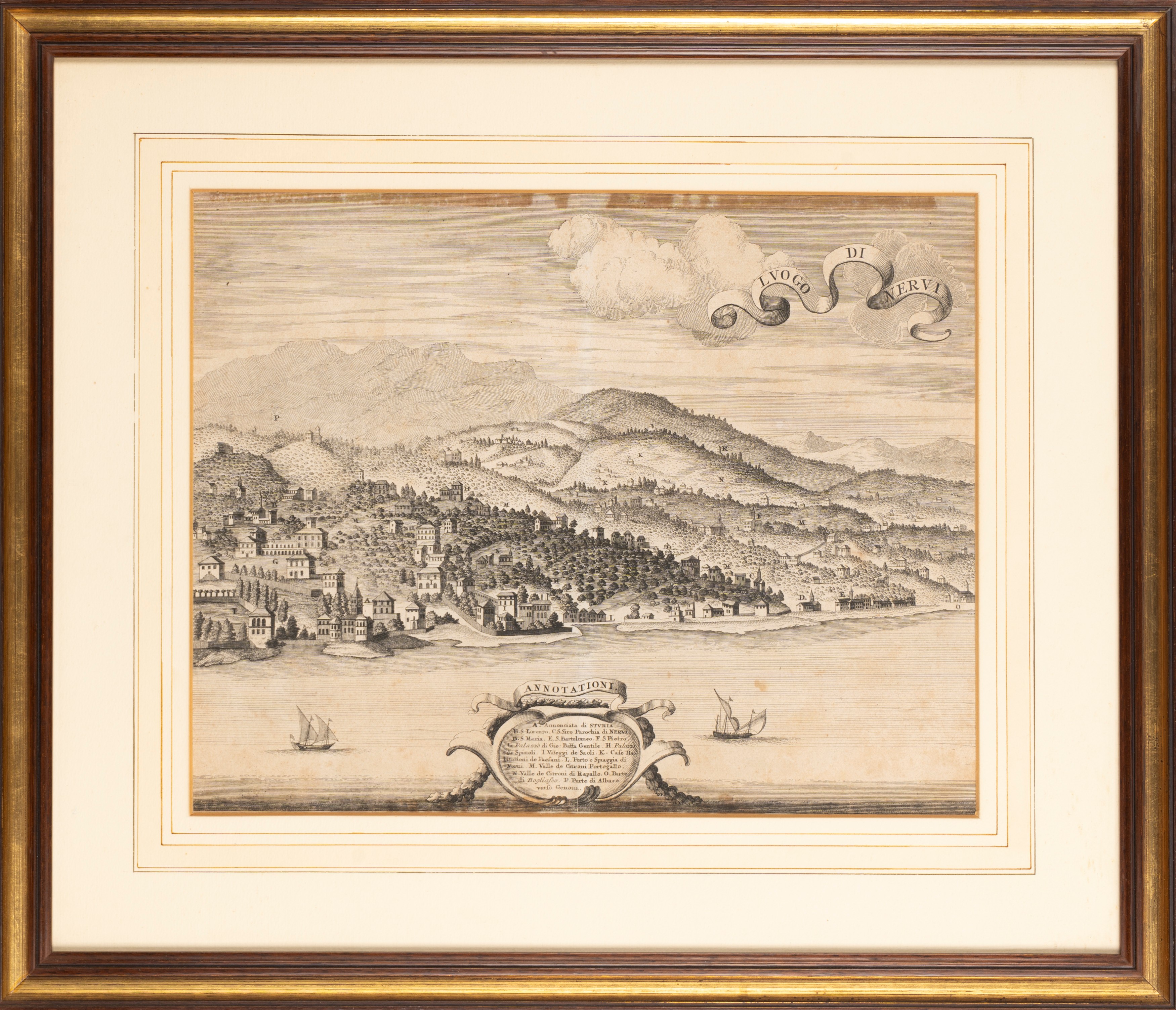 Place of Nervi 1714 | Maps of Liguria and Corsica | Finarte, casa d'aste