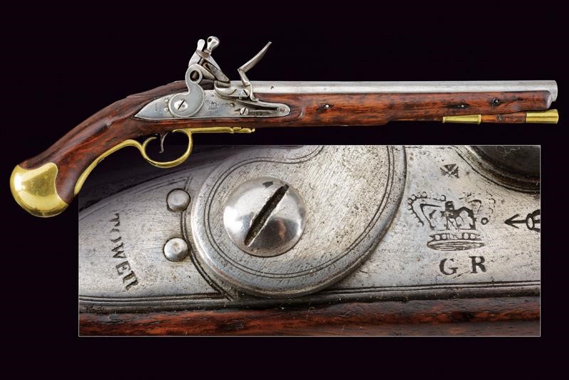 A "Long Sea Service" flintlock pistol First half of the 19th Century ...