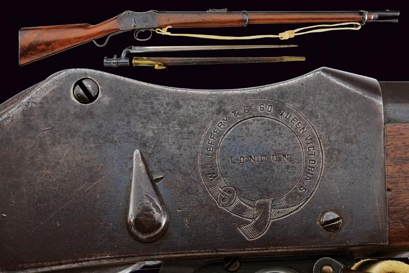 Fucile Martini Henry a retrocarica di Jeffery, con baionetta 1875 circa ...