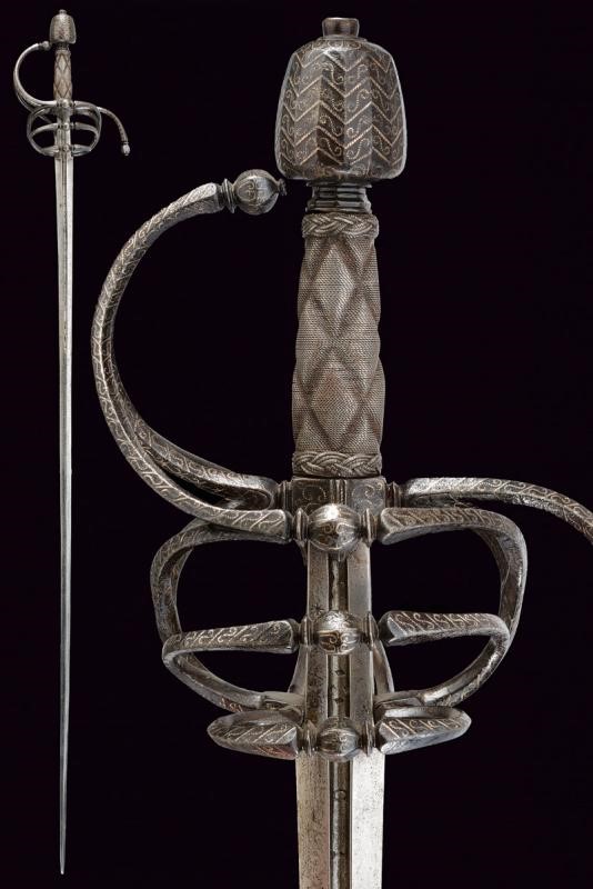 A magnificent silver-decorated rapier 1600 circa | Fine Antique Arms ...
