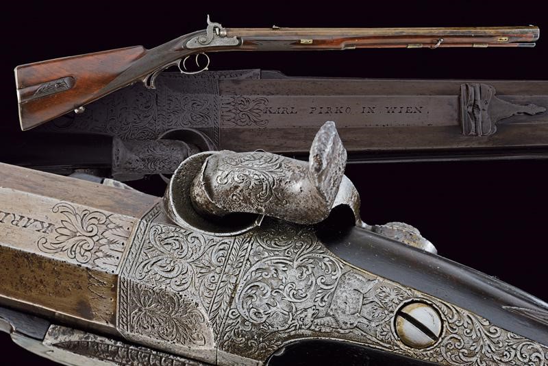 A hunting percussion rifle by Karl Pirko Metà del XIX Secolo | Fine ...