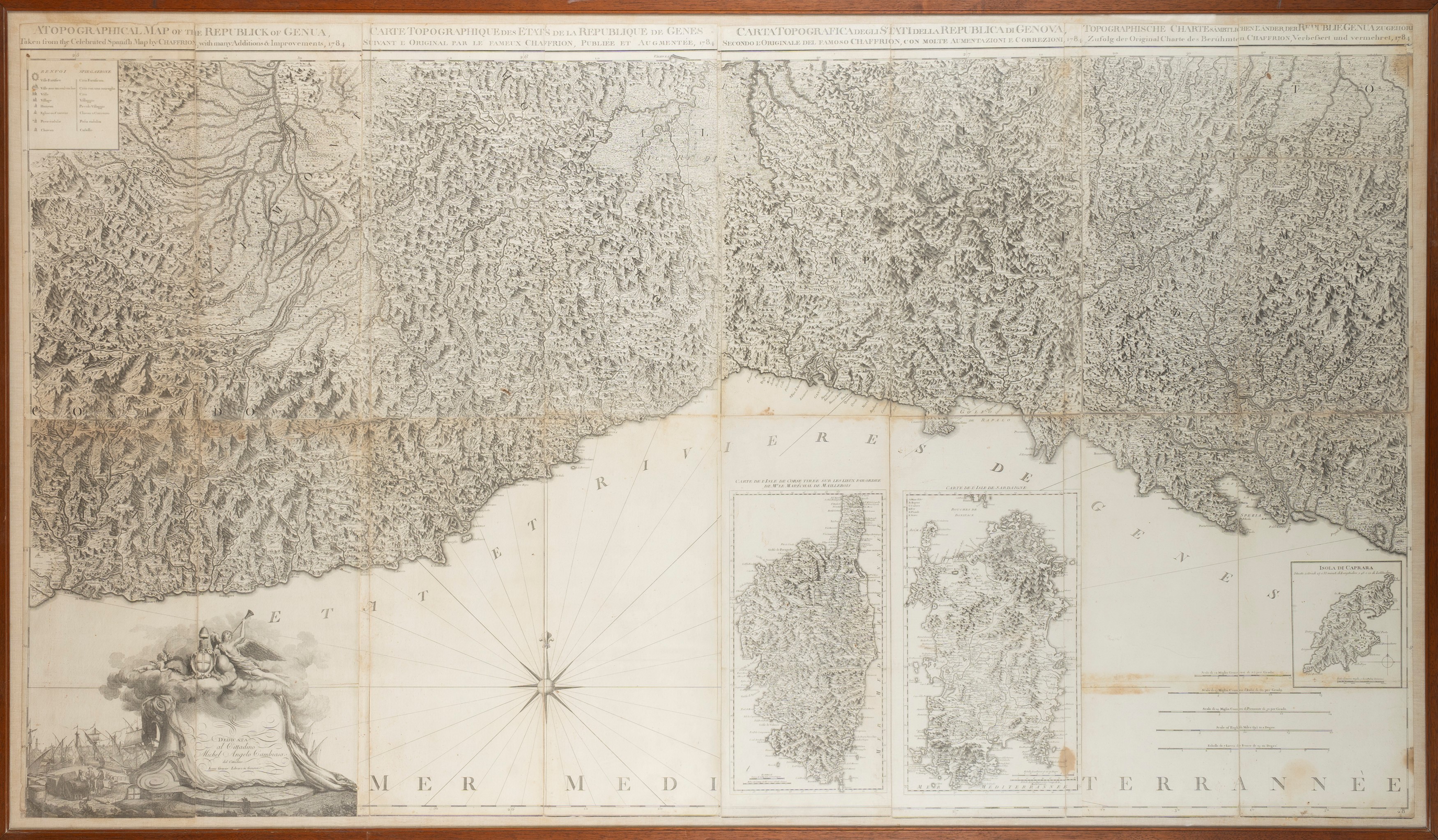 Topographic map of the states of the Republic of Genoa 1784 | Maps of ...