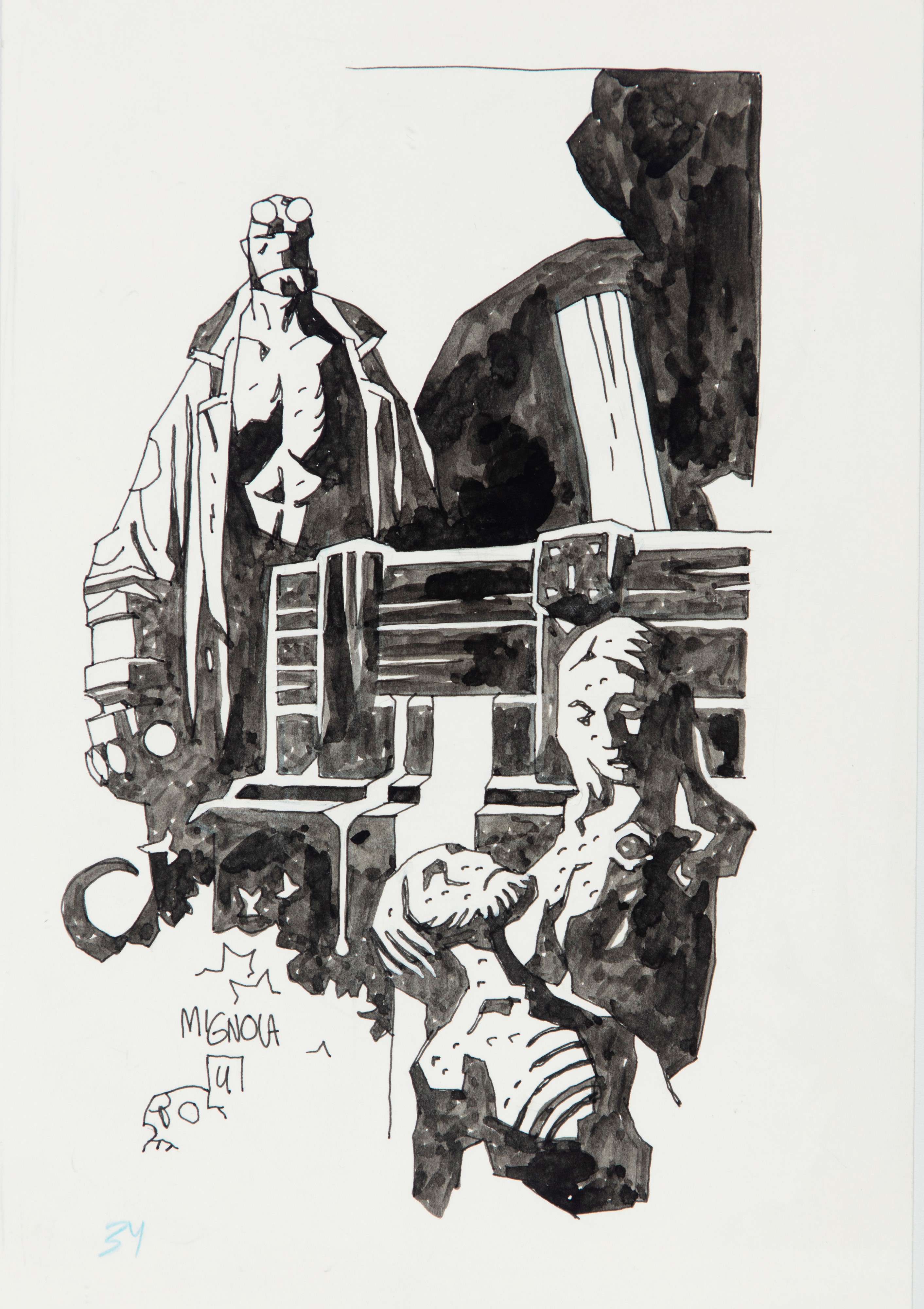 Mike Mignola - Hellboy 2004 | Original Comic Arts & Illustrations ...