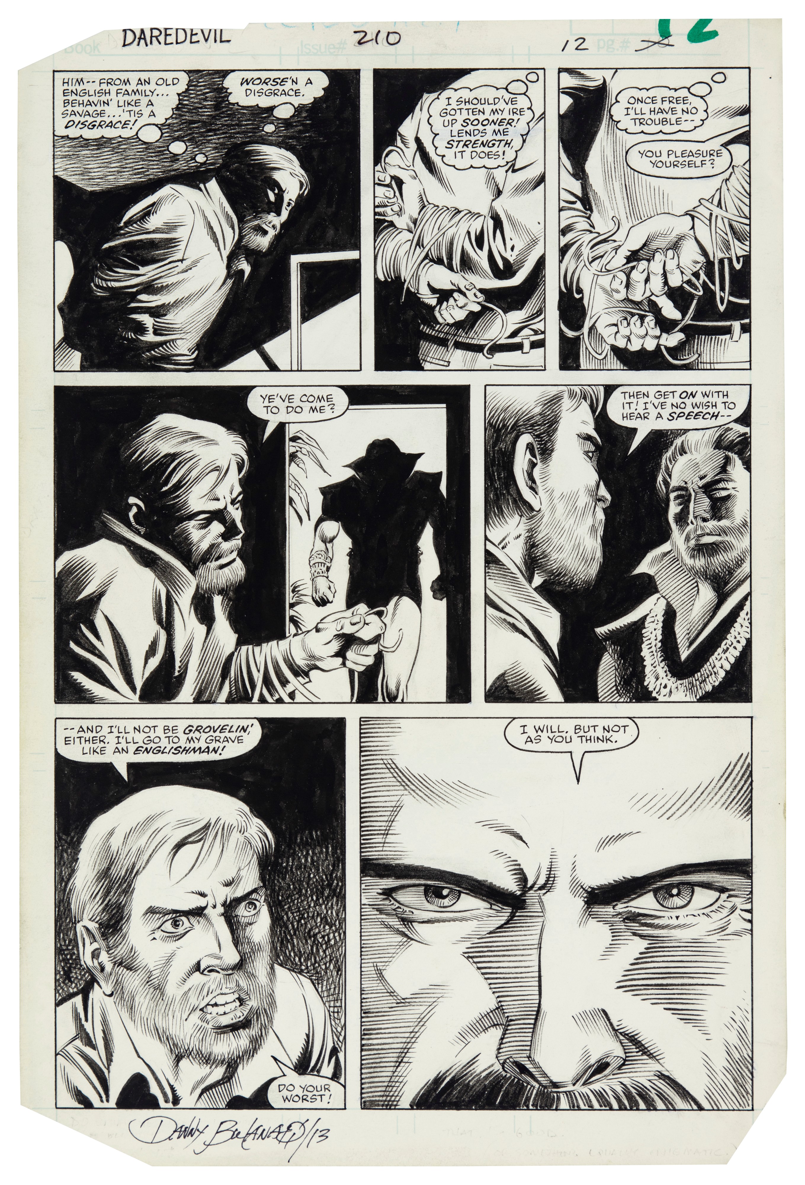 David Mazzucchelli - Daredevil - Survivor 1984 | Original Comic Arts ...