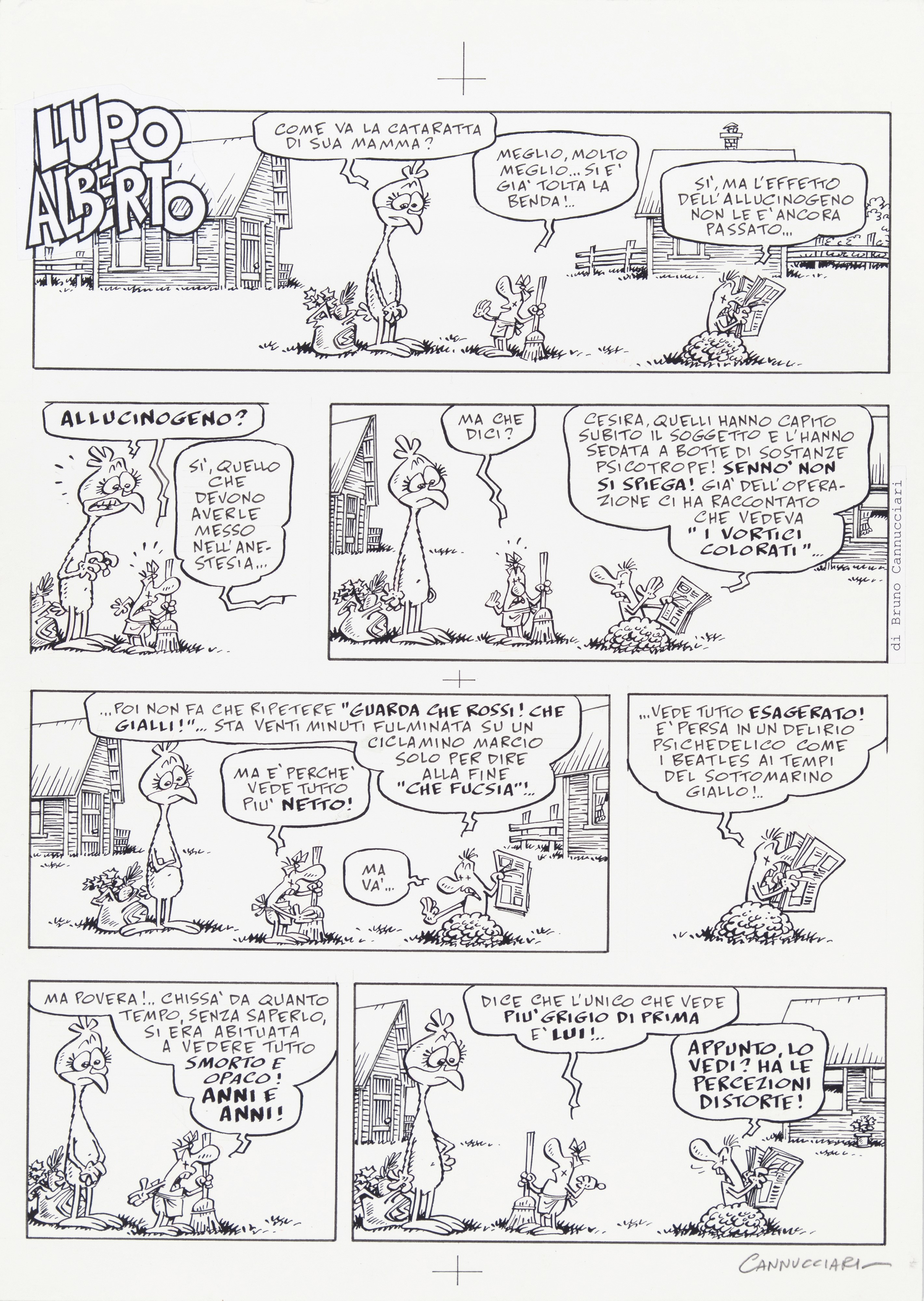 Bruno Cannucciari - Lupo Alberto 90s | Original Comic Arts ...