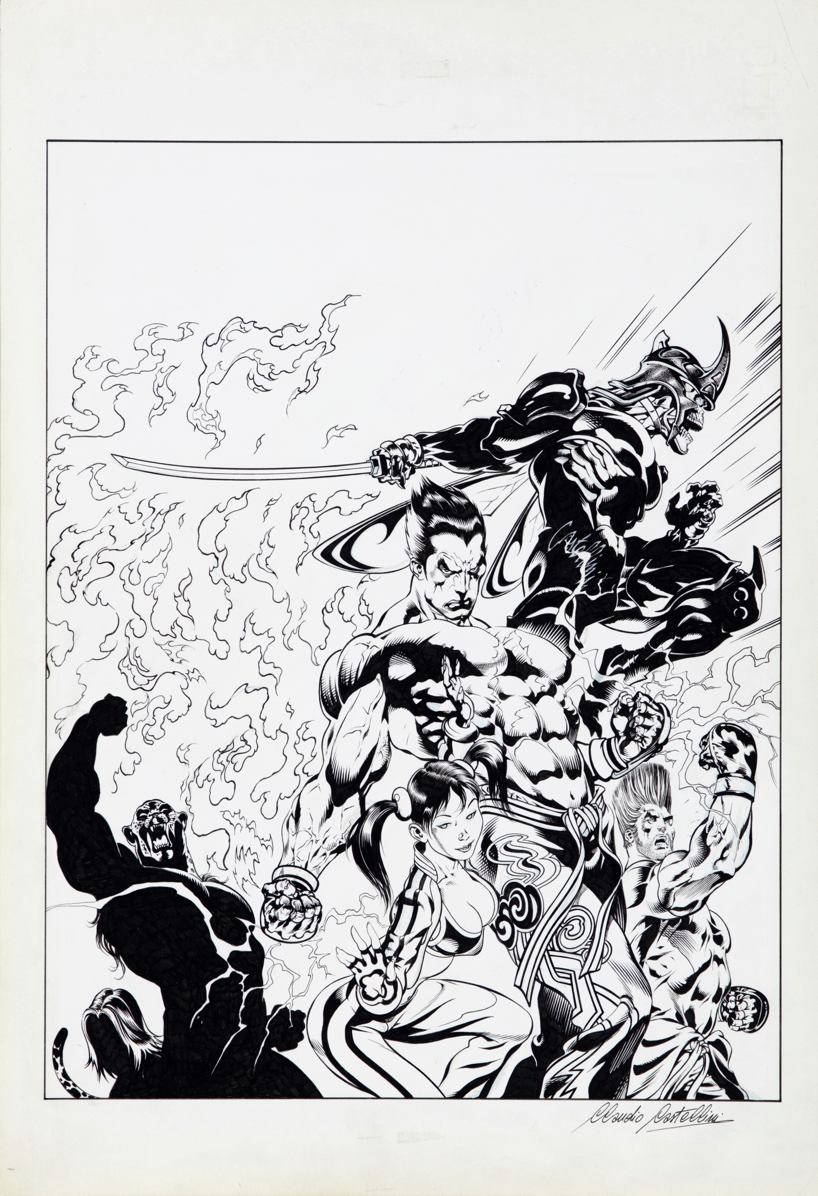 Claudio Castellini - Tekken 2001 | Original Comic Arts & Illustrations ...