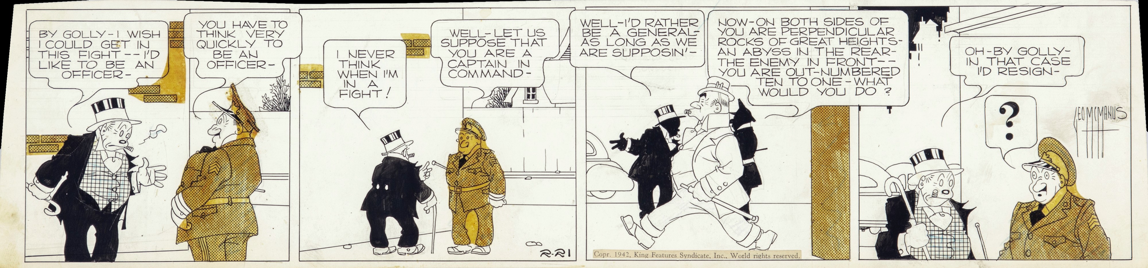 George McManus - Bringing Up Father 1942 | Original Comic Arts ...