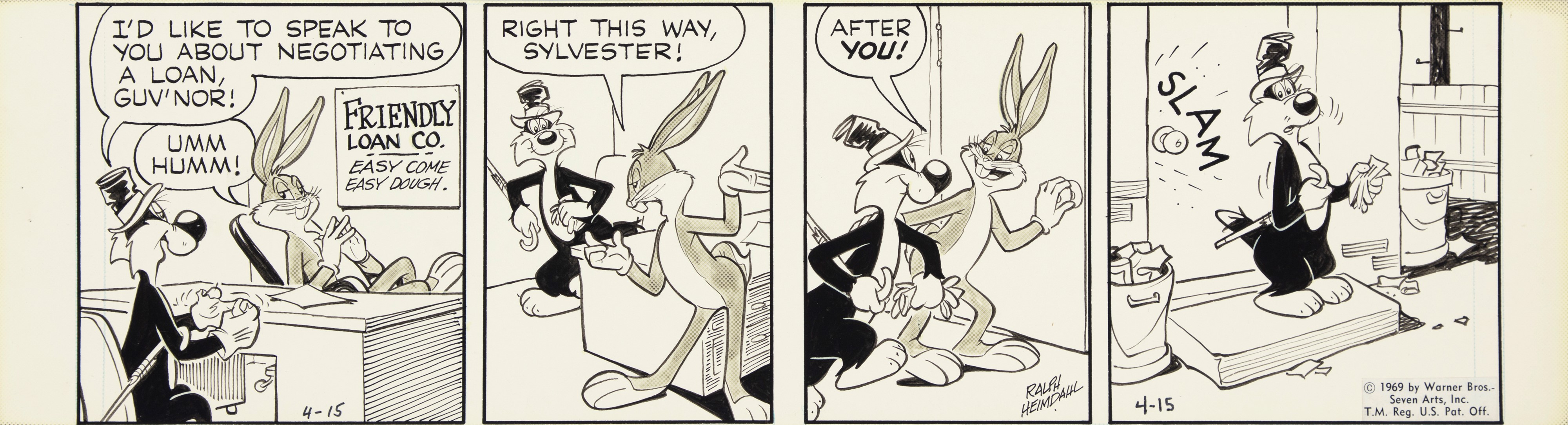 Ralph Heimdahl - Bugs Bunny 1969 | Original Comic Arts & Illustrations ...
