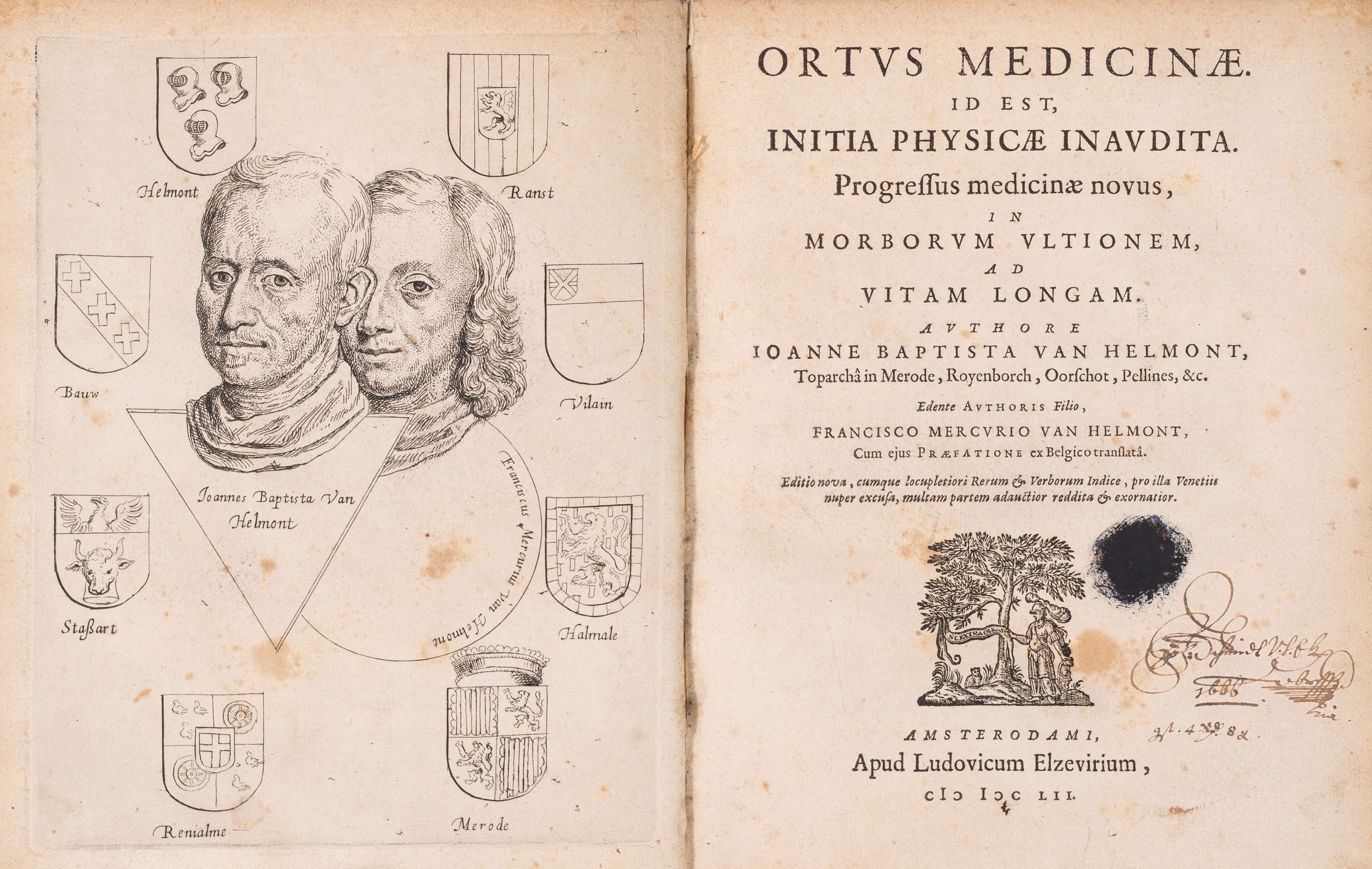 Van Helmont, Jean Baptiste - Ortus Medicinae. Id est, Initia physicae ...