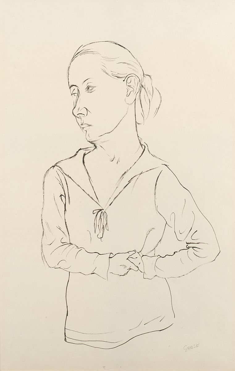George Grosz - Senza titolo (giovane ragazza) 1923 | Arte Moderna e ...