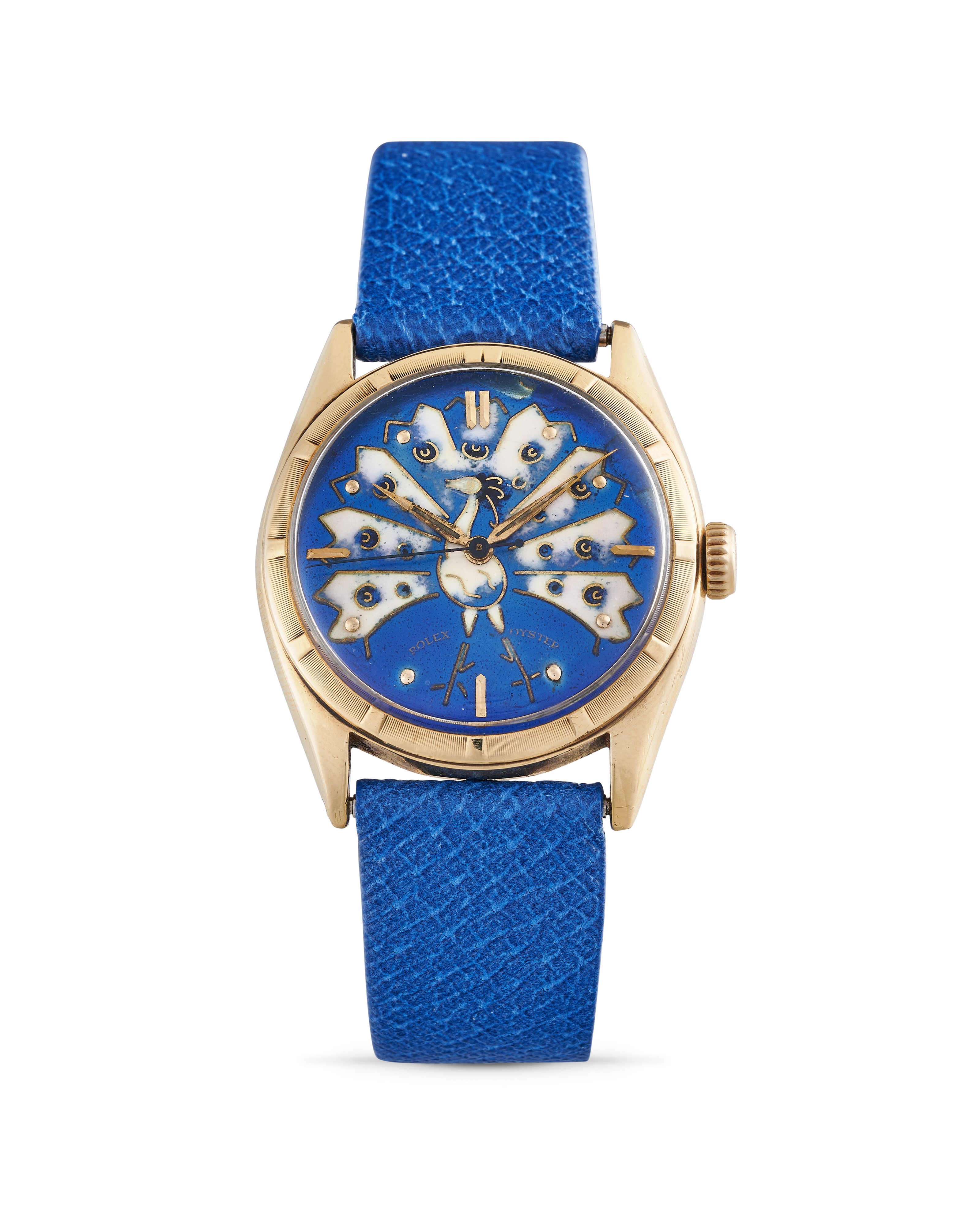 Rolex - Big Bubble Back 6085 with custom champlevé enamel dial 50s ...