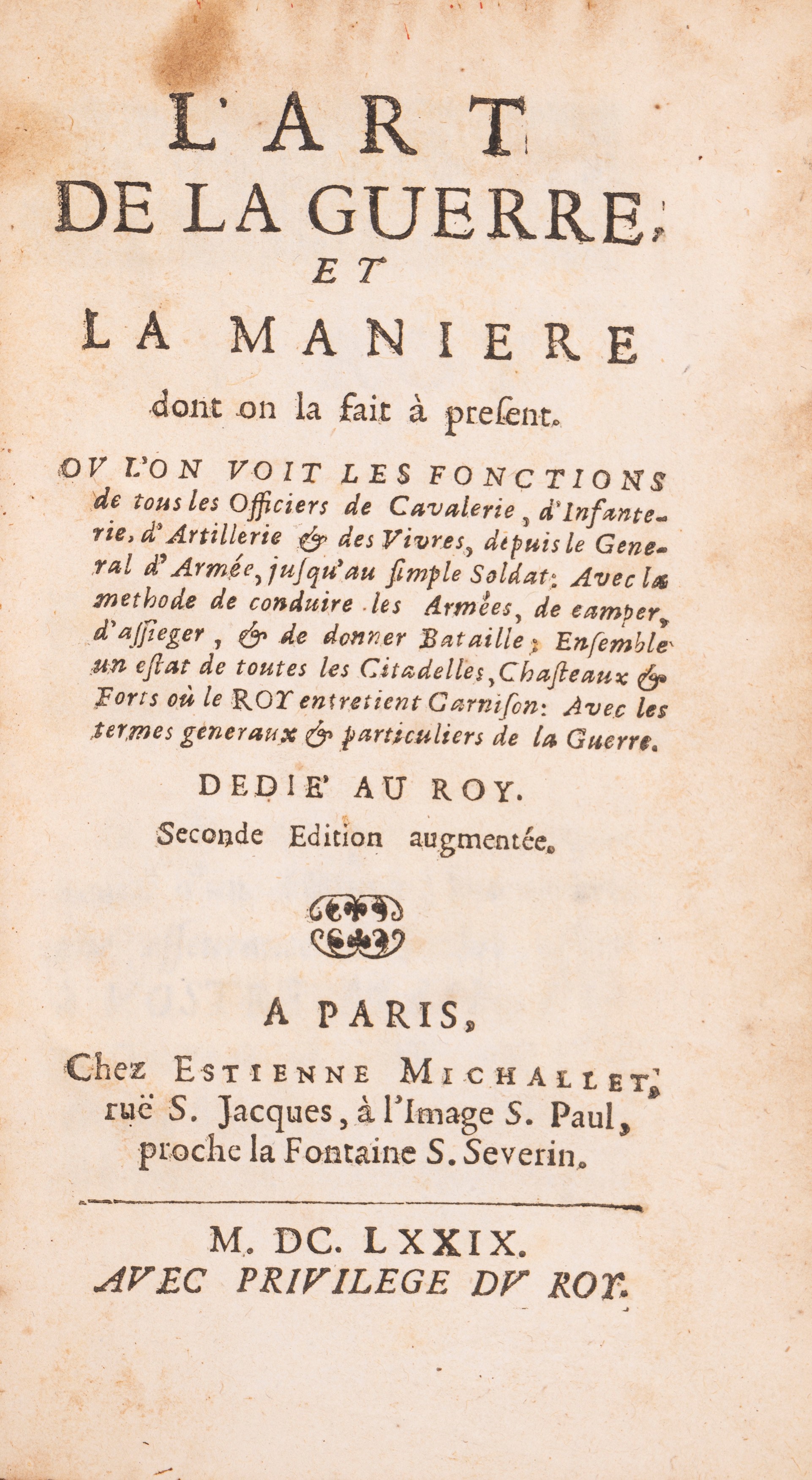 de Gaya, Louis - L'art de la Guerre 1679 | IN CARTA – Speciale Natale ...