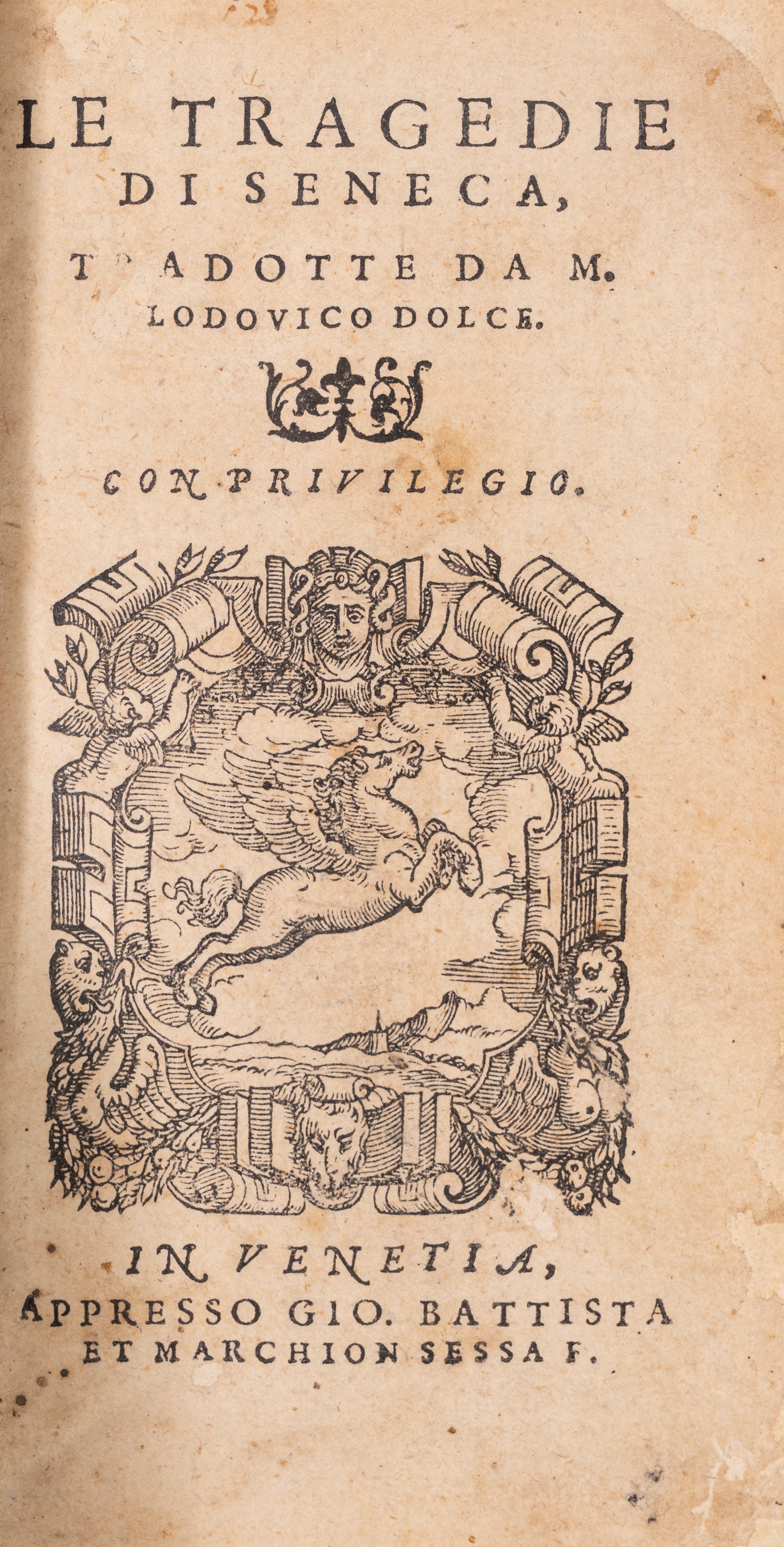 Seneca, Lucio Anneo - Le Tragedie di Seneca, tradotte da M. Lodovico ...