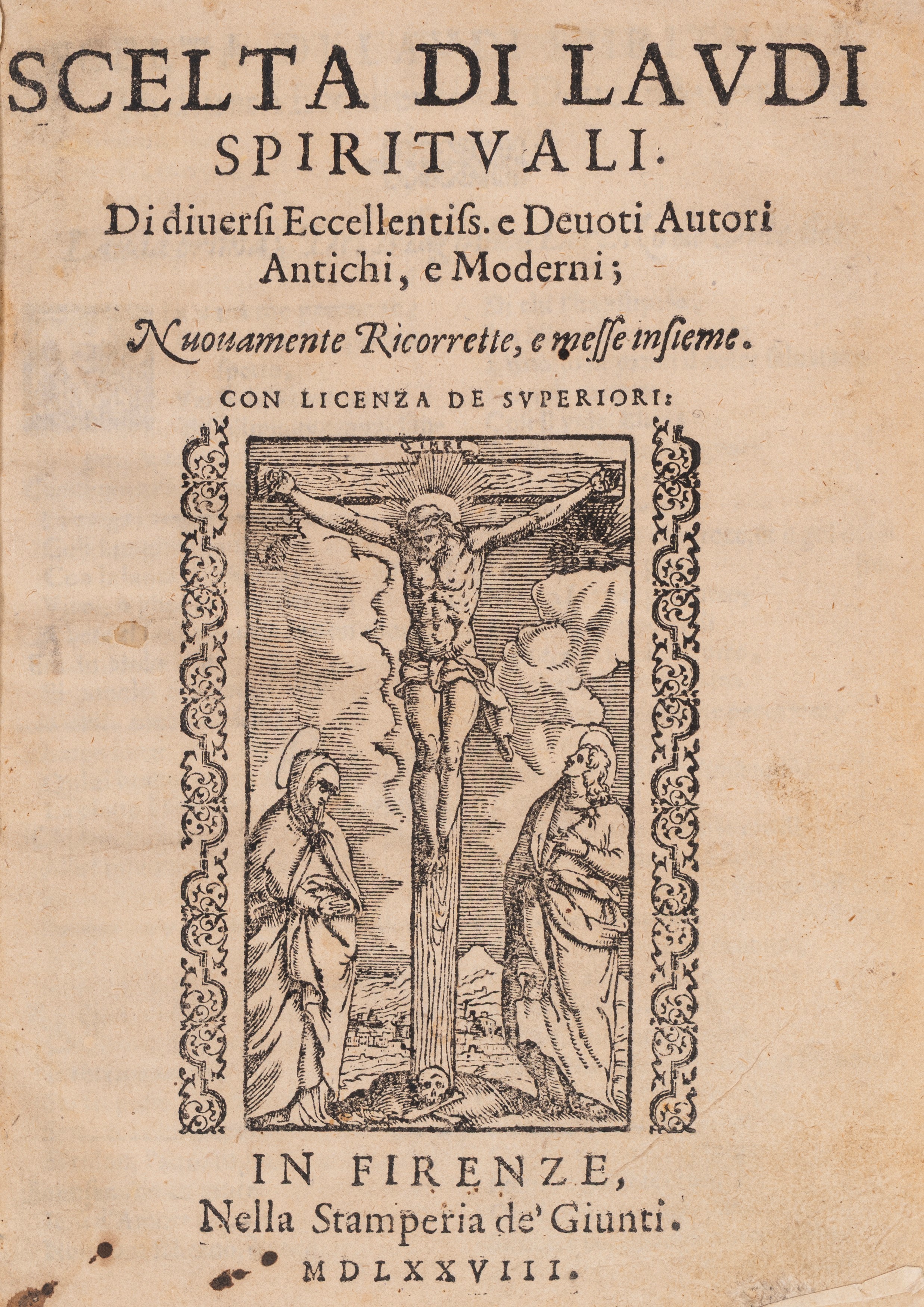 Selection of Spiritual Lauds 1578 | Books, Autographs & Prints ...