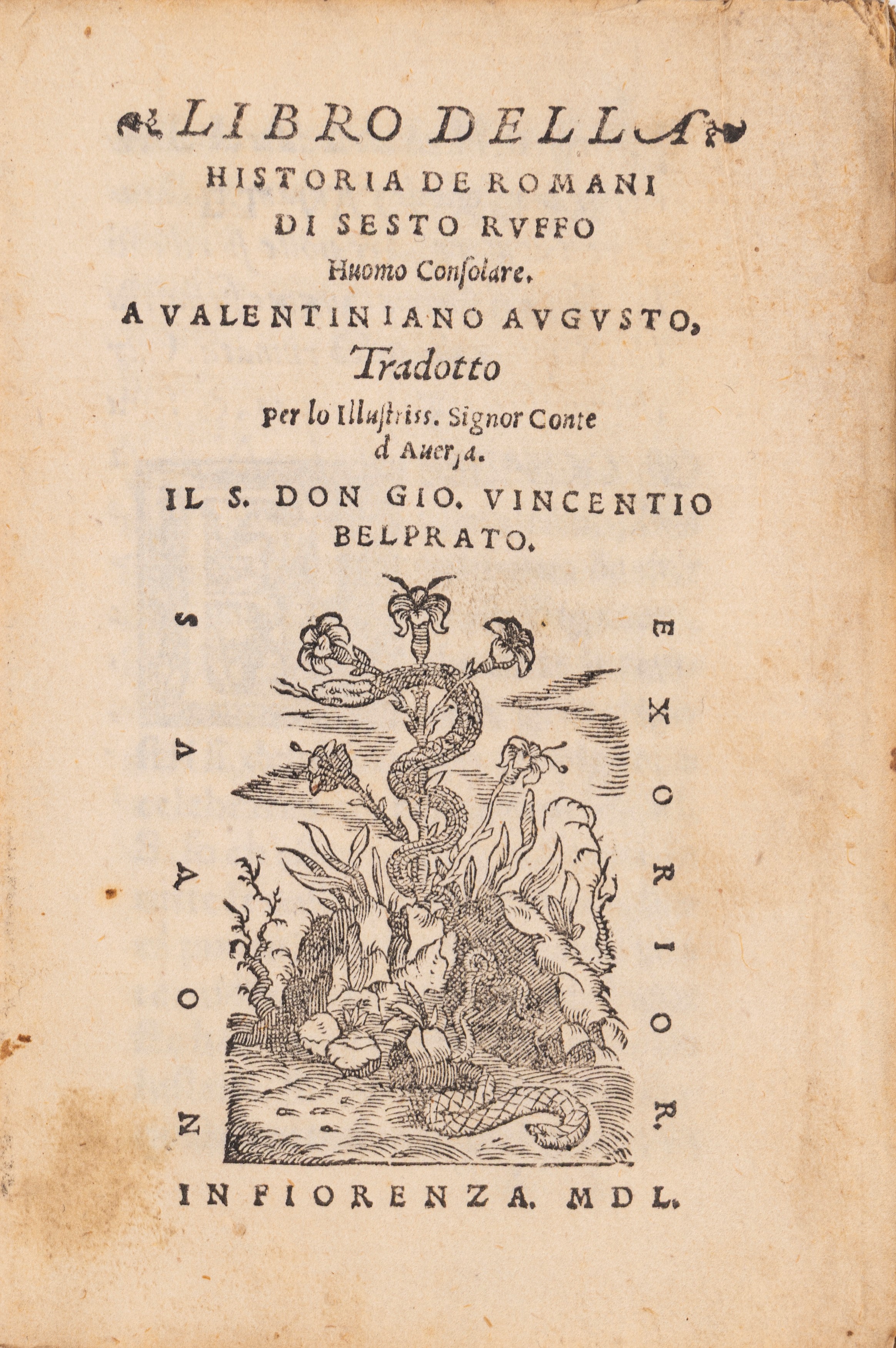 Festo, Rufio - Book of the History of the Romans by Sextus Ruffo, a ...