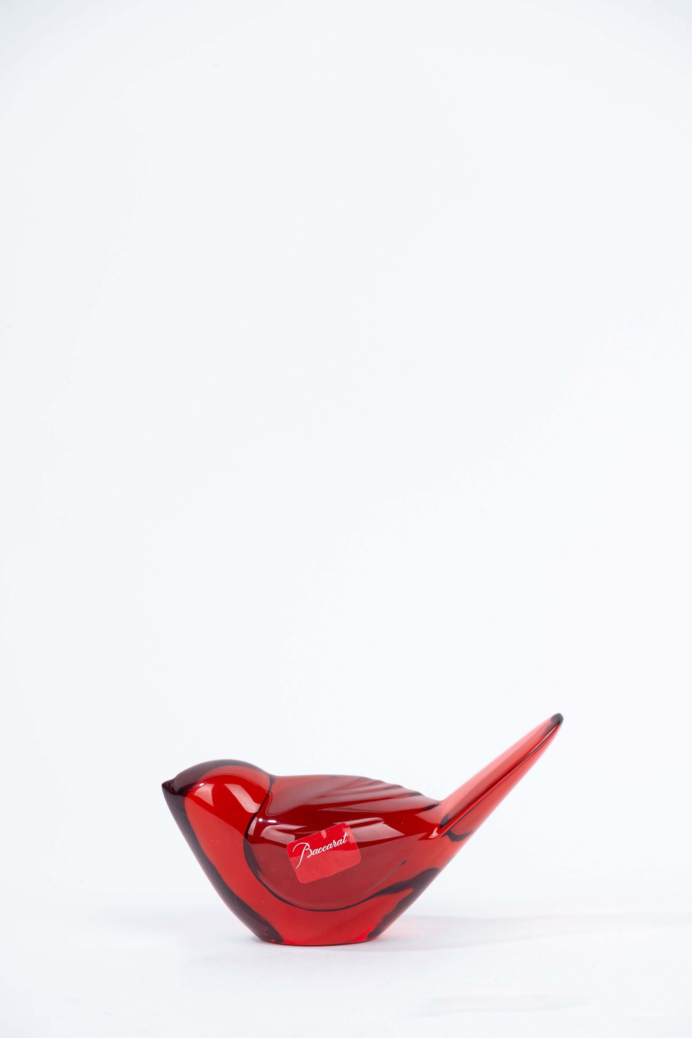 Red crystal bird, Baccarat | Charms of Art | Finarte, casa d'aste